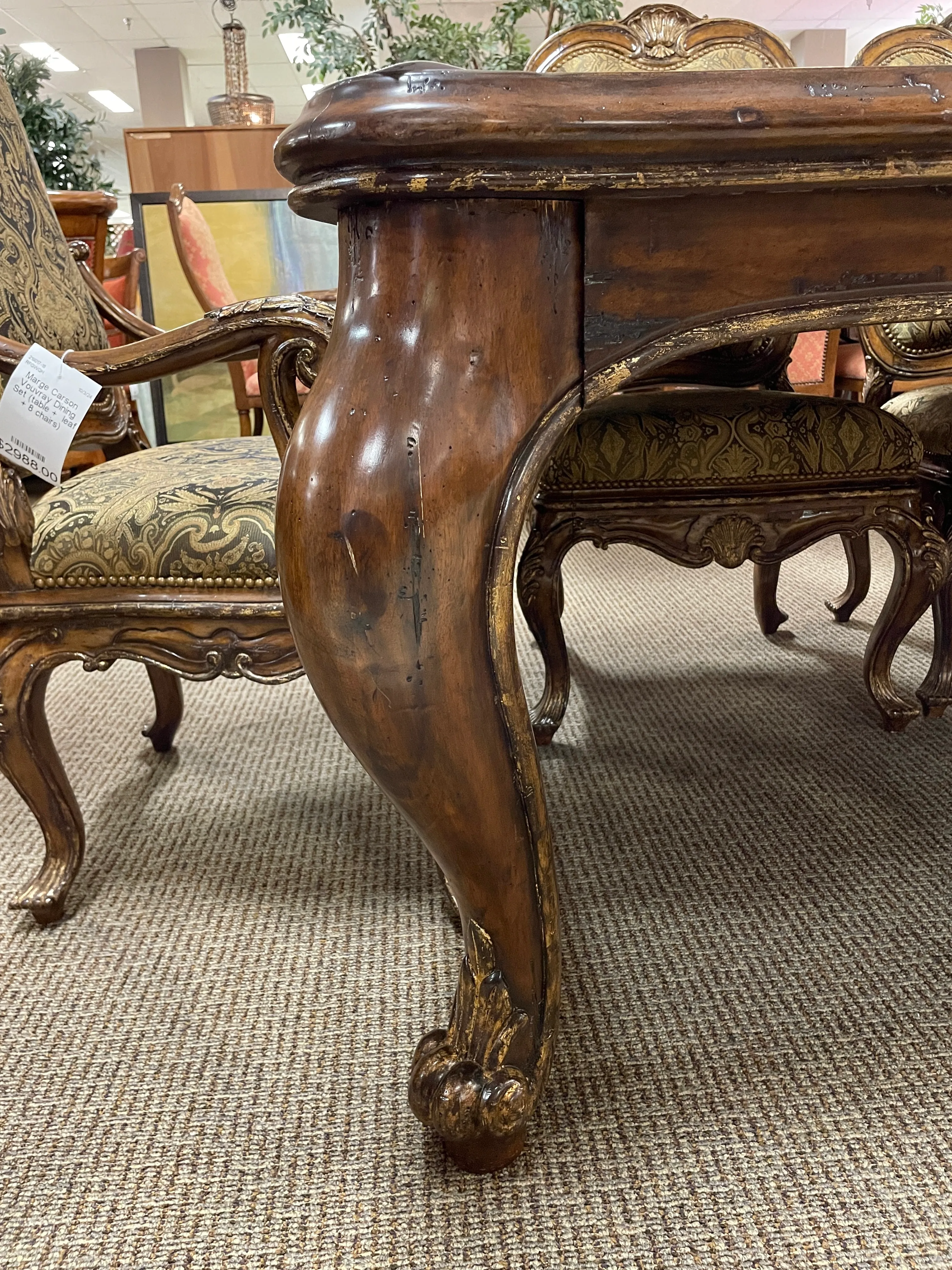 Vouvray Round Dining Table By Marge Carson Marlborough Dining Table