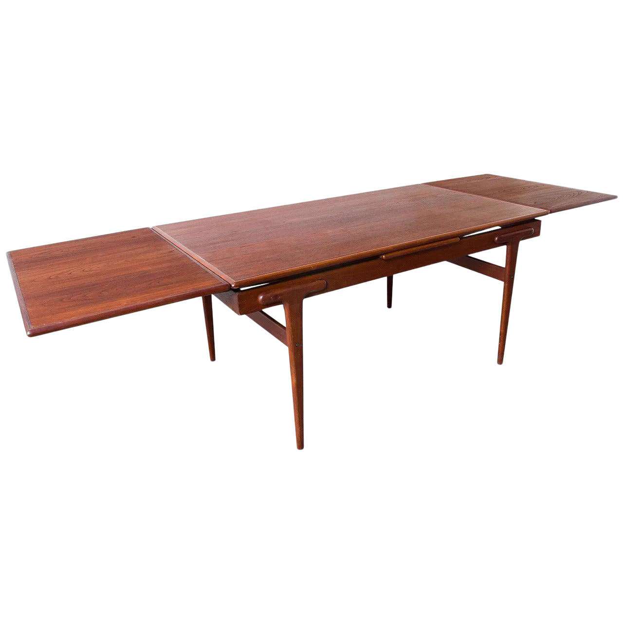 Danish Teak Extension Dining Table | Chairish