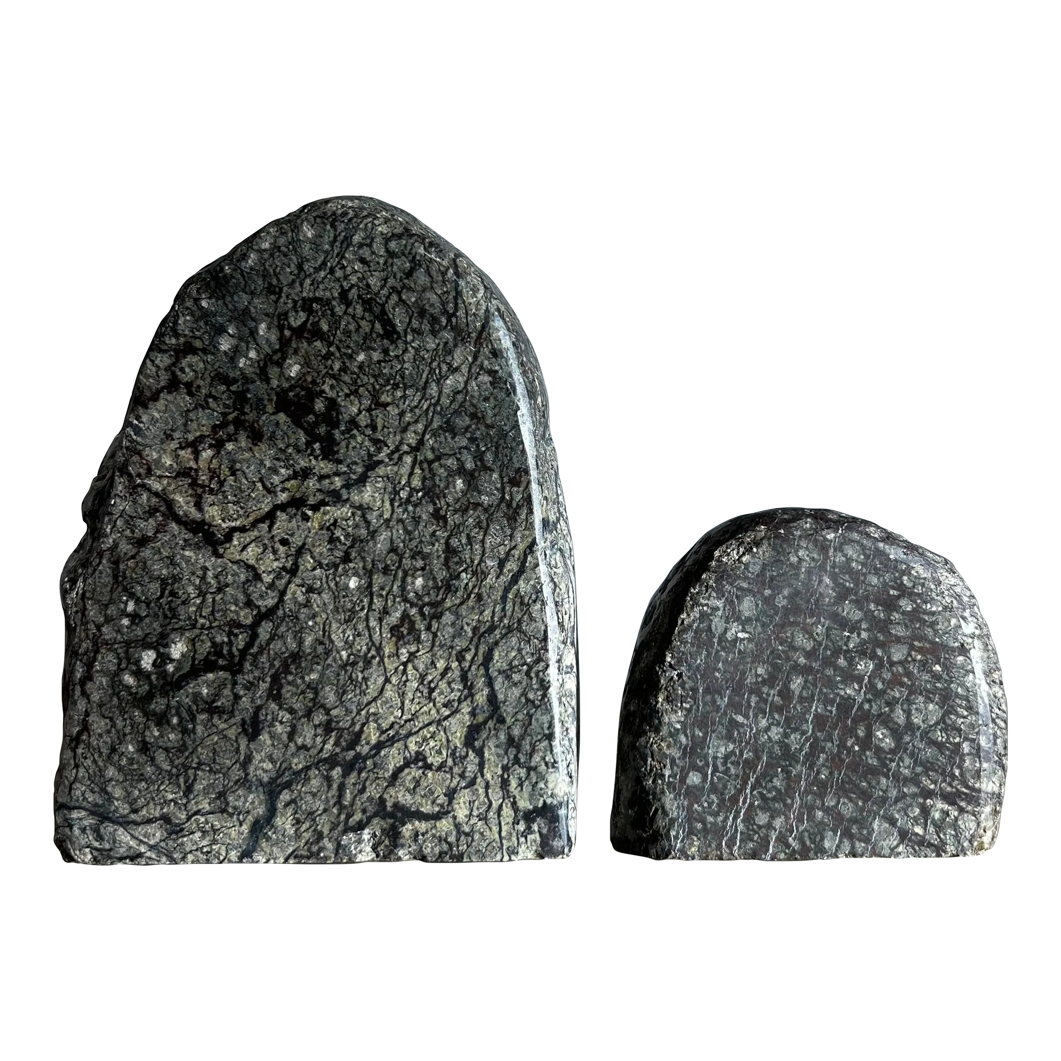 Vintage Rock Form Candle Holders in Real Stone, 1970s - Set of 2 | Chairish