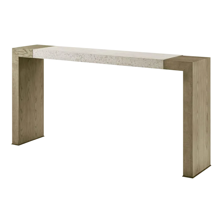 Modern Light Console Table | Chairish