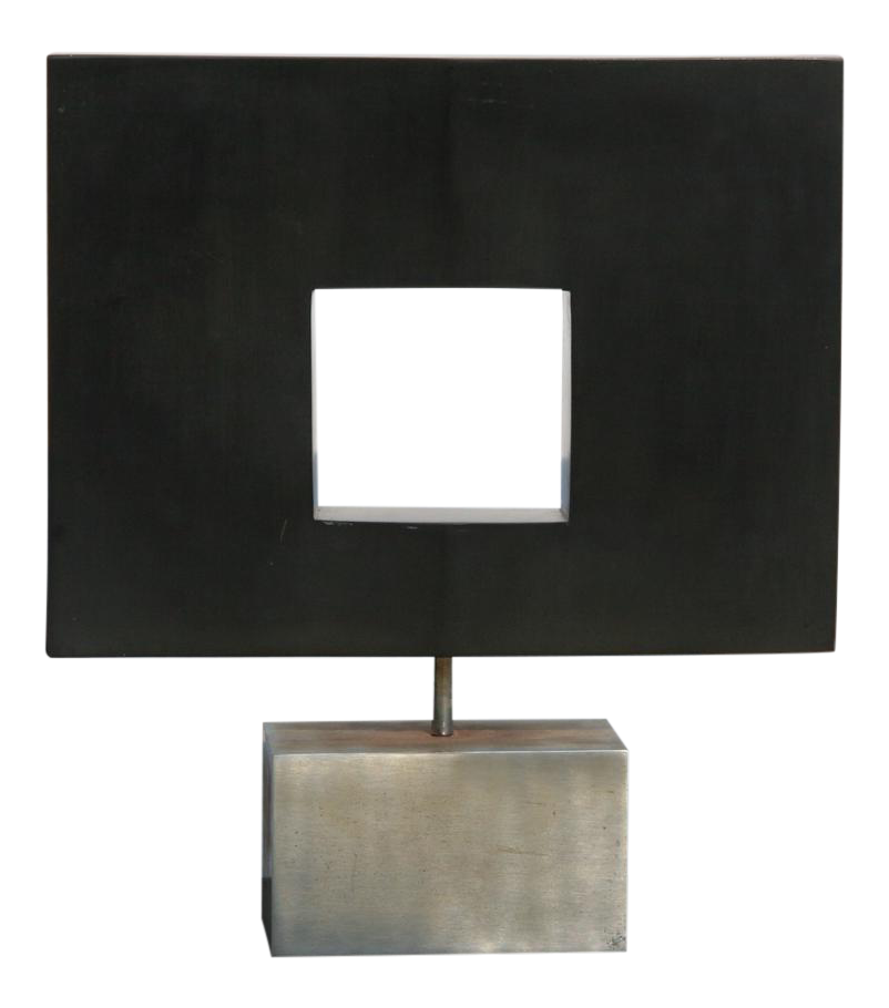 Rotating Mid Century Modern African Wonder Stone Sculpture | Chairish