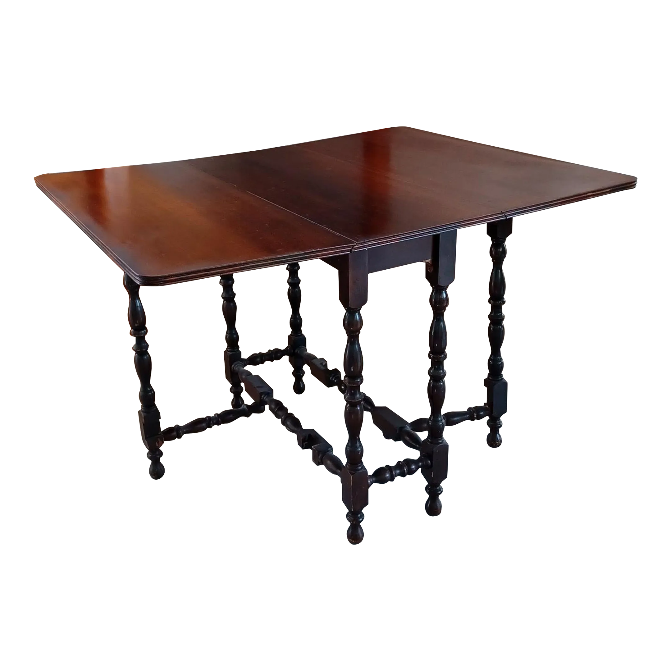 Late 19th Century Antique William and Mary Mahogany Drop Leaf Gate Leg ...