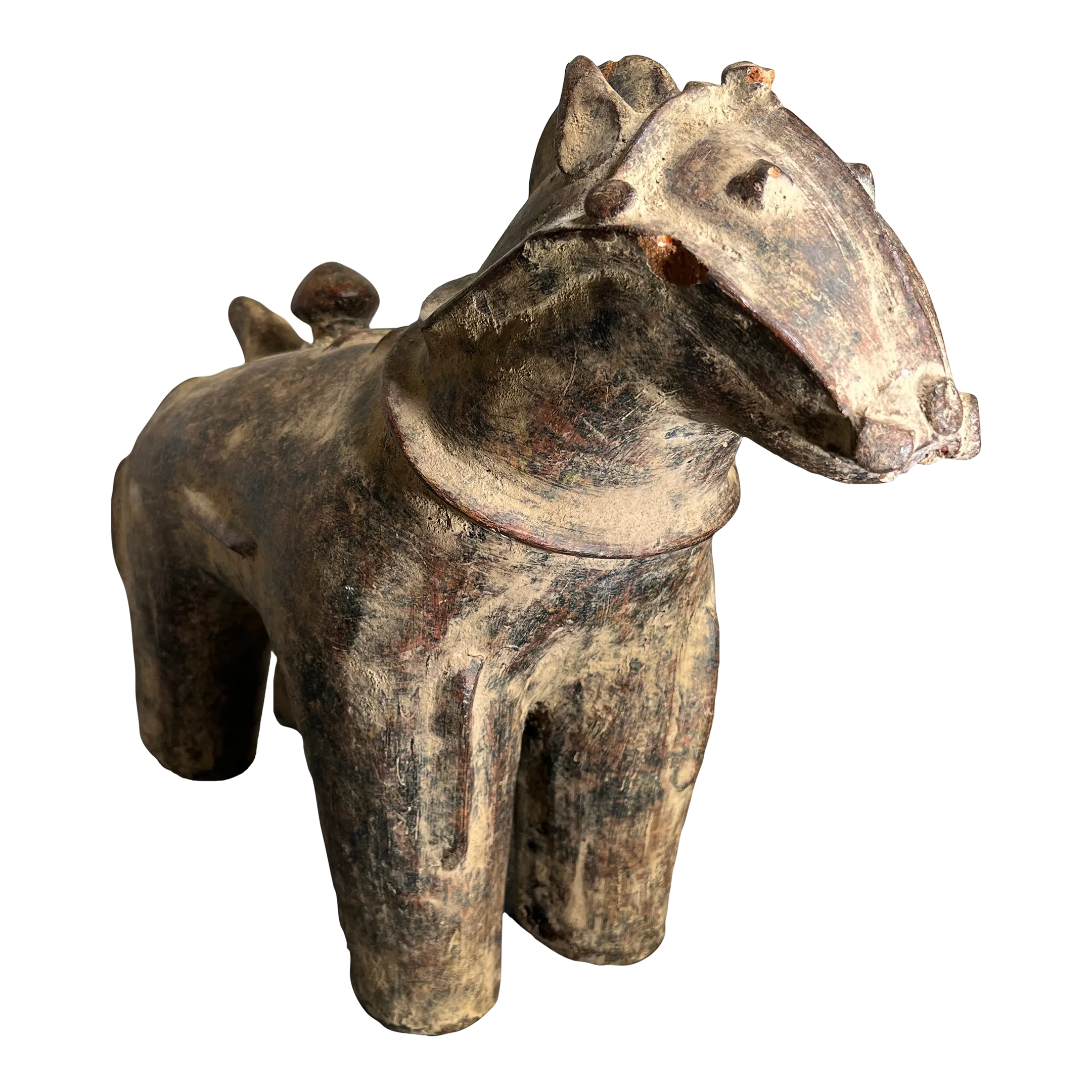 Mid 20th Century Japanese Haniwa Style Pottery Horse | Chairish