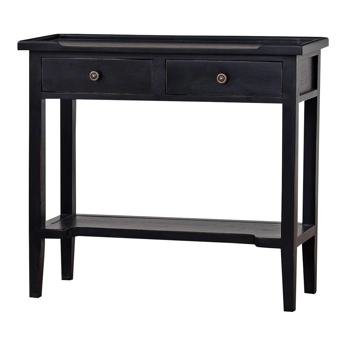 Country Style Console Table in Batavia Black | Chairish
