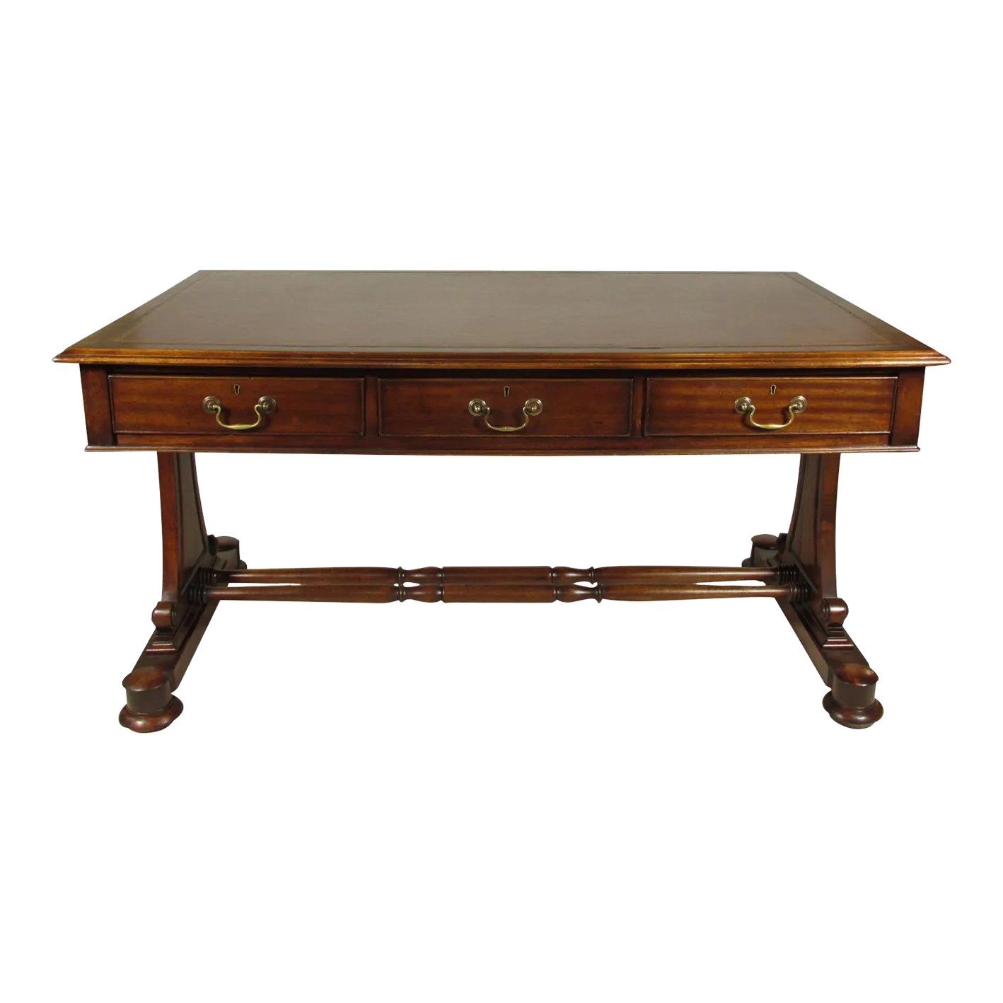mid-20th-century-regency-style-writing-table-chairish