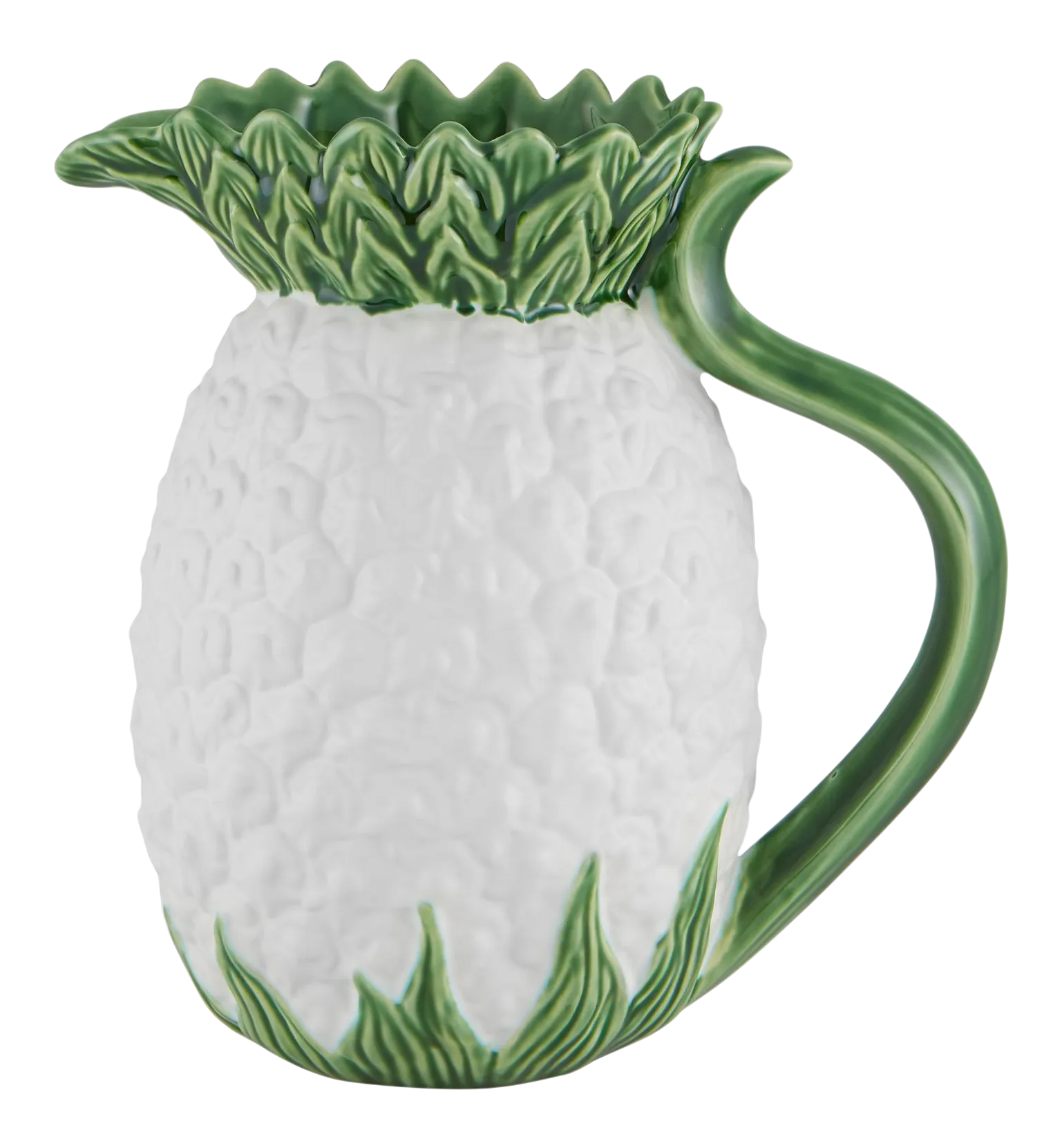 Pineapple Pitcher in White | Chairish
