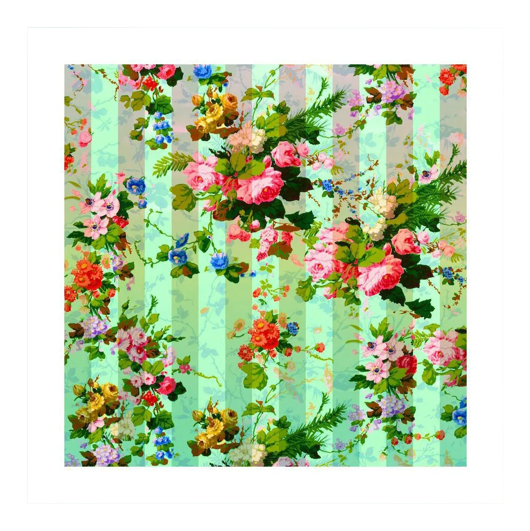 Antique 'French Wallpaper' Archival Print | Chairish