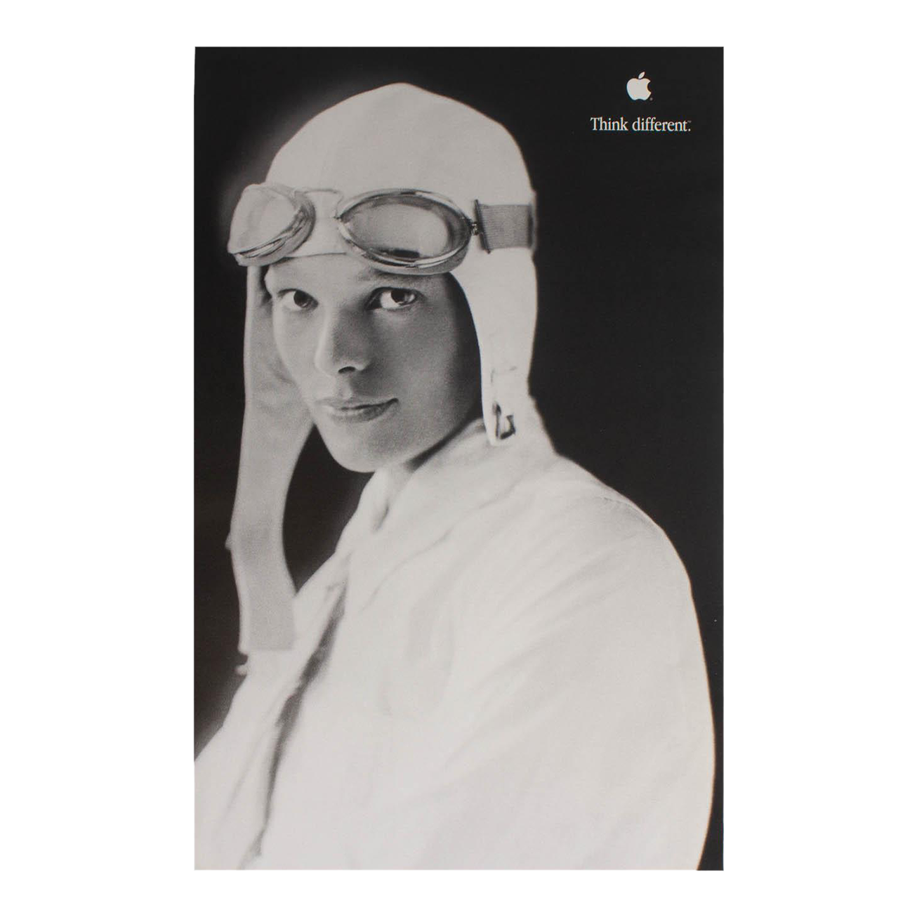 1998 Apple “Think Different” Amelia Earhart Poster | Chairish