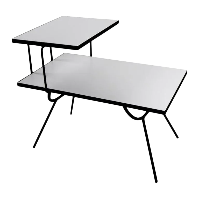 Nelson Style Frank and Sons Step End Table for Arbuck | Chairish