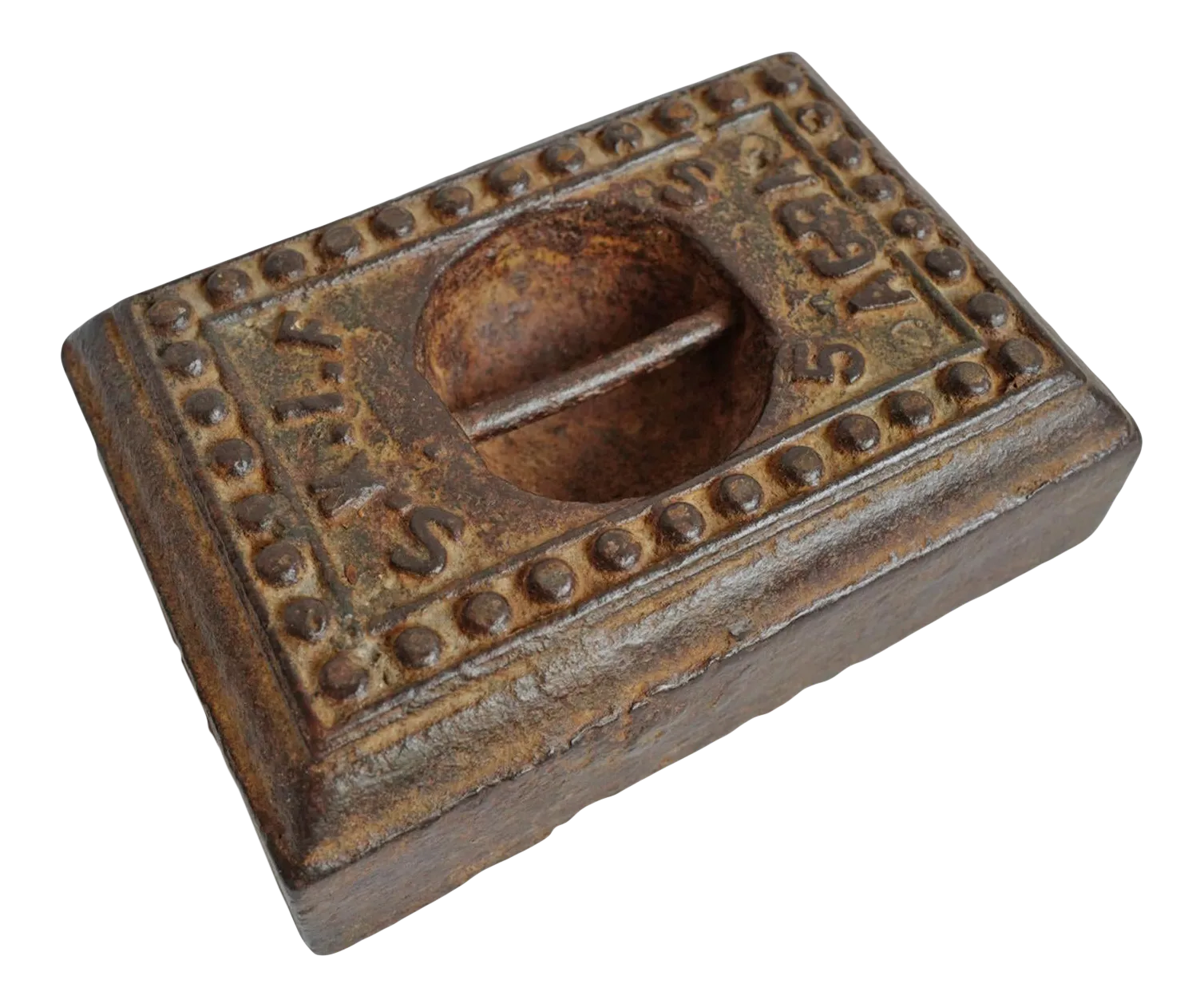 Antique India Iron Scale Weight | Chairish