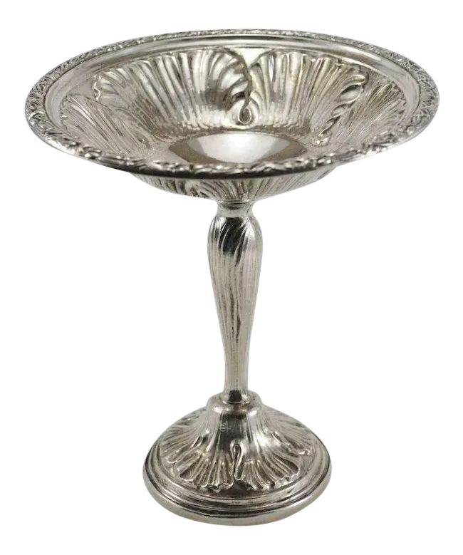 Frank Whiting Sterling Silver Tiger Lily Compote | Chairish