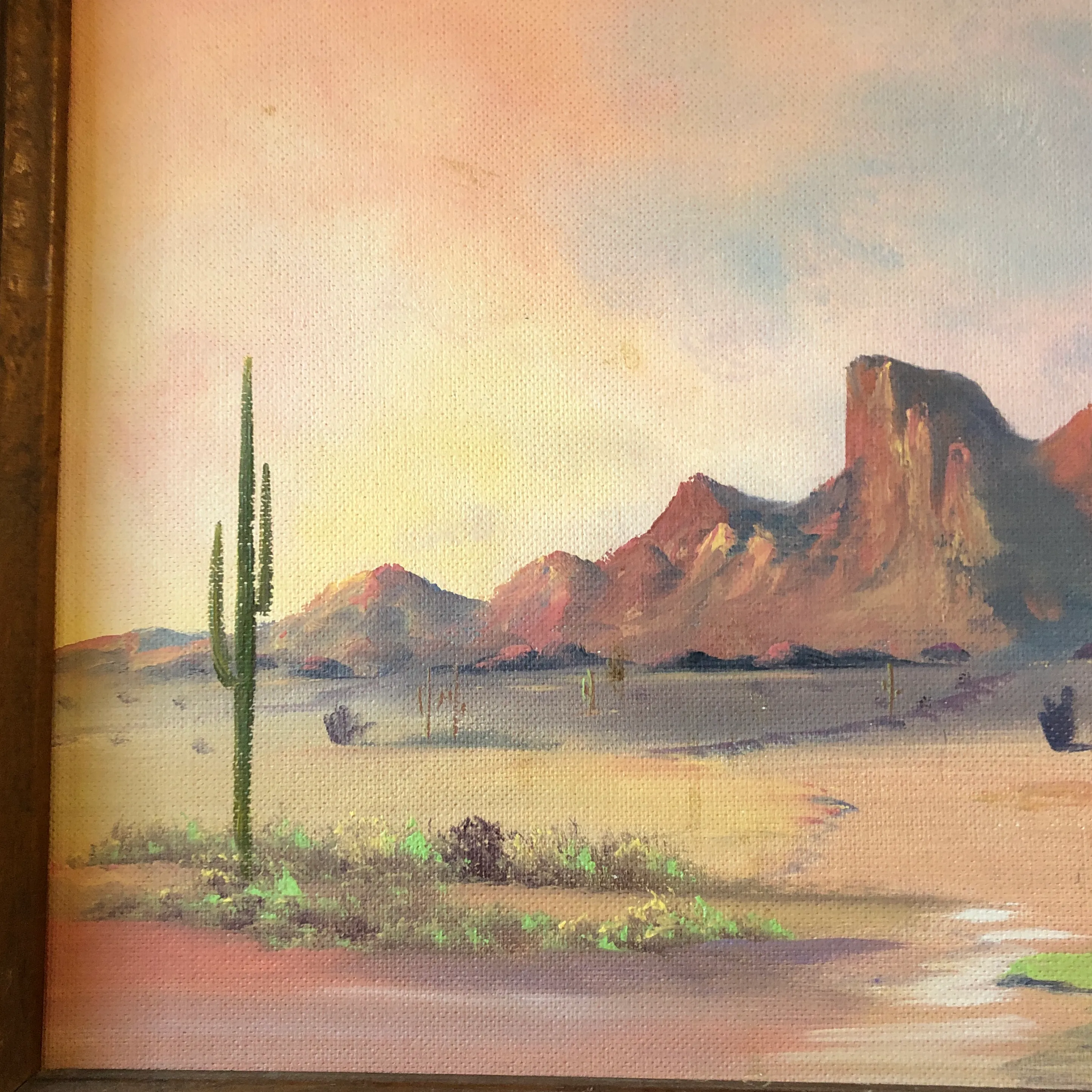 1960s Print Desert Landscape