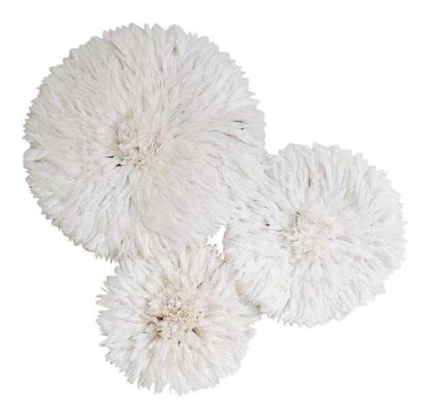 African Juju Hat Combination of 3 Wall Sculpture | Chairish