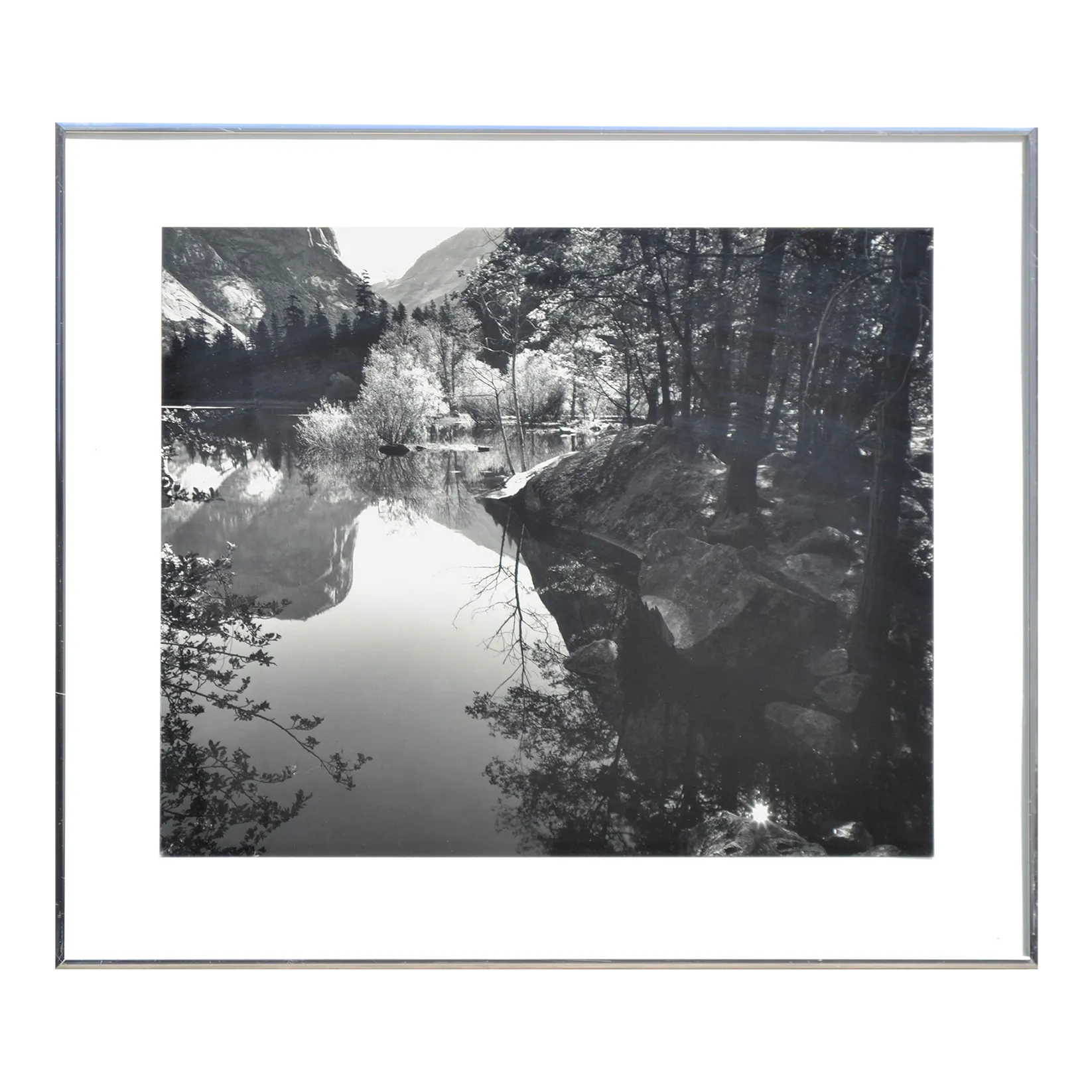 Sierra Mountain Reflections - Black & White Landscape Photograph by ...
