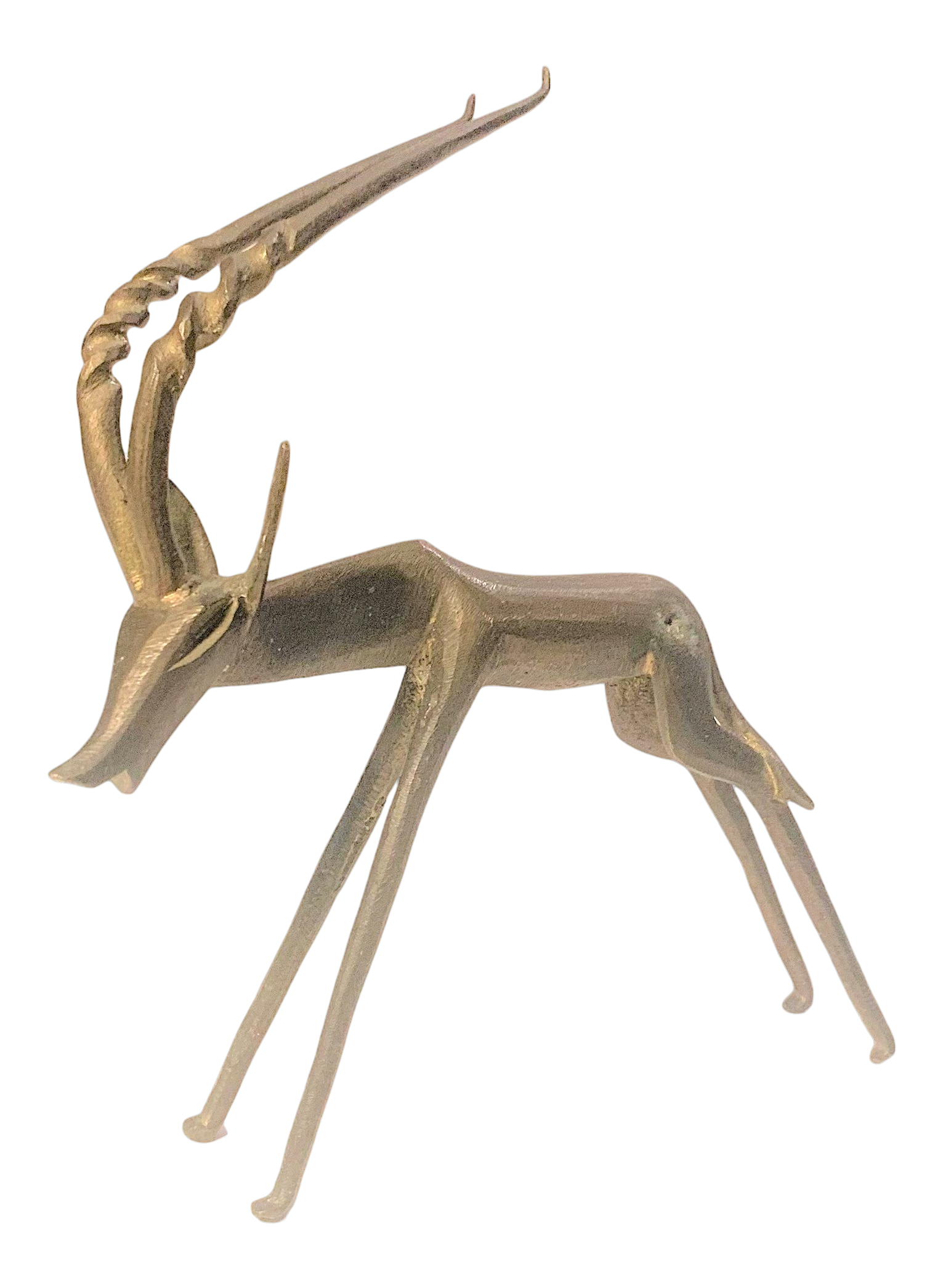 Vintage African Brass Springbok (Gazelle, Antelope) With Art Deco ...
