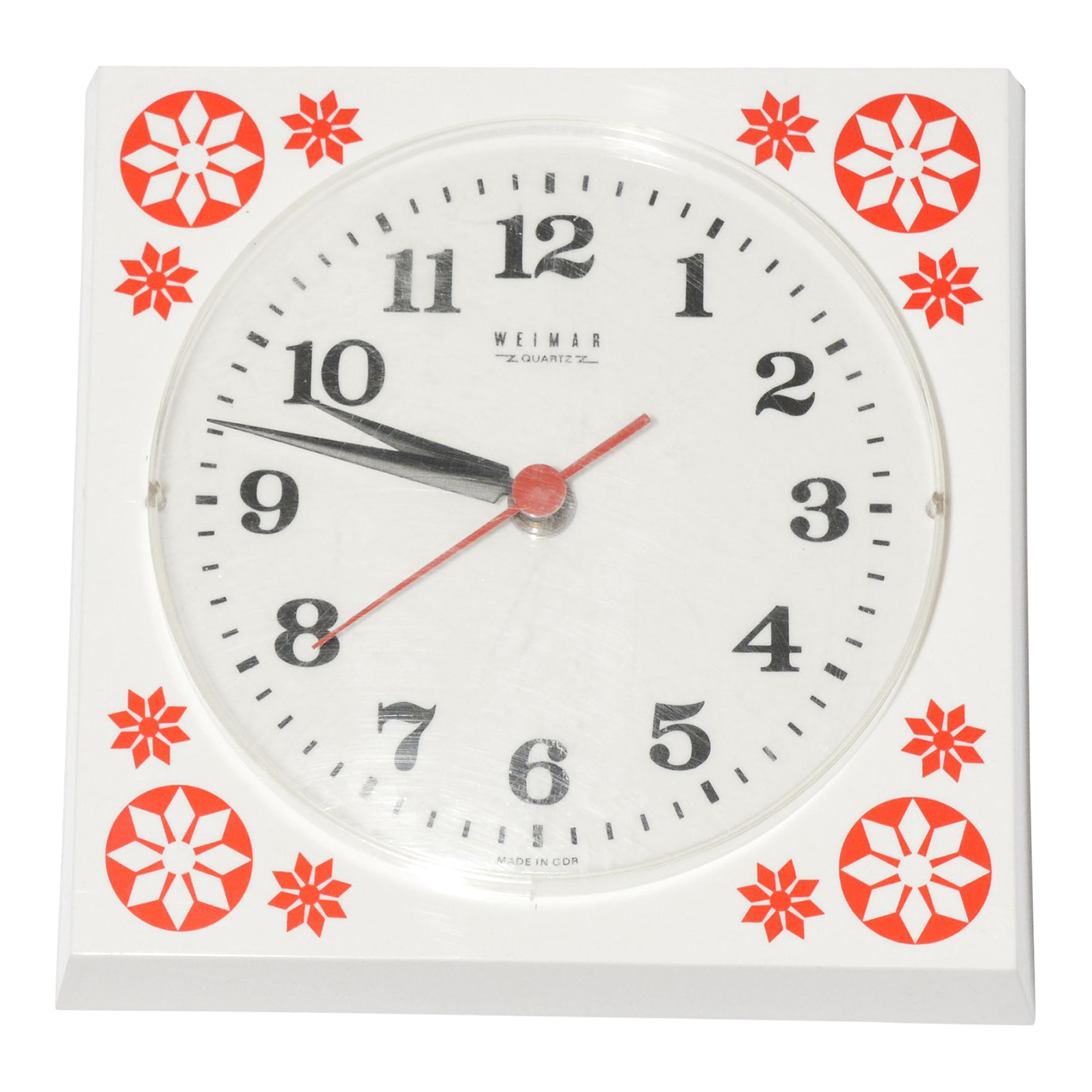 1970s Wall Clock by Weimar, Germany | Chairish