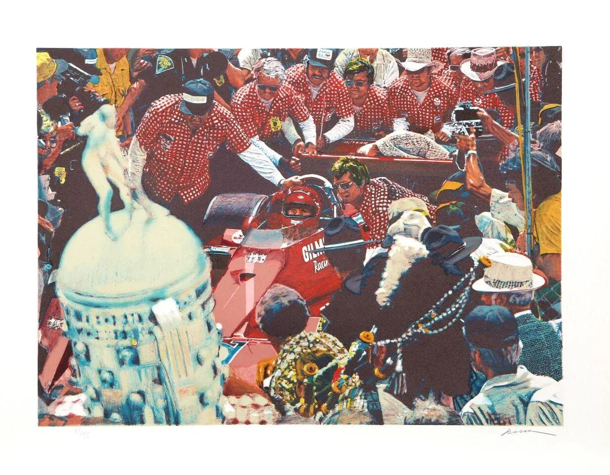 Ron Kleemann, "Winner Circle," Serigraph | Chairish