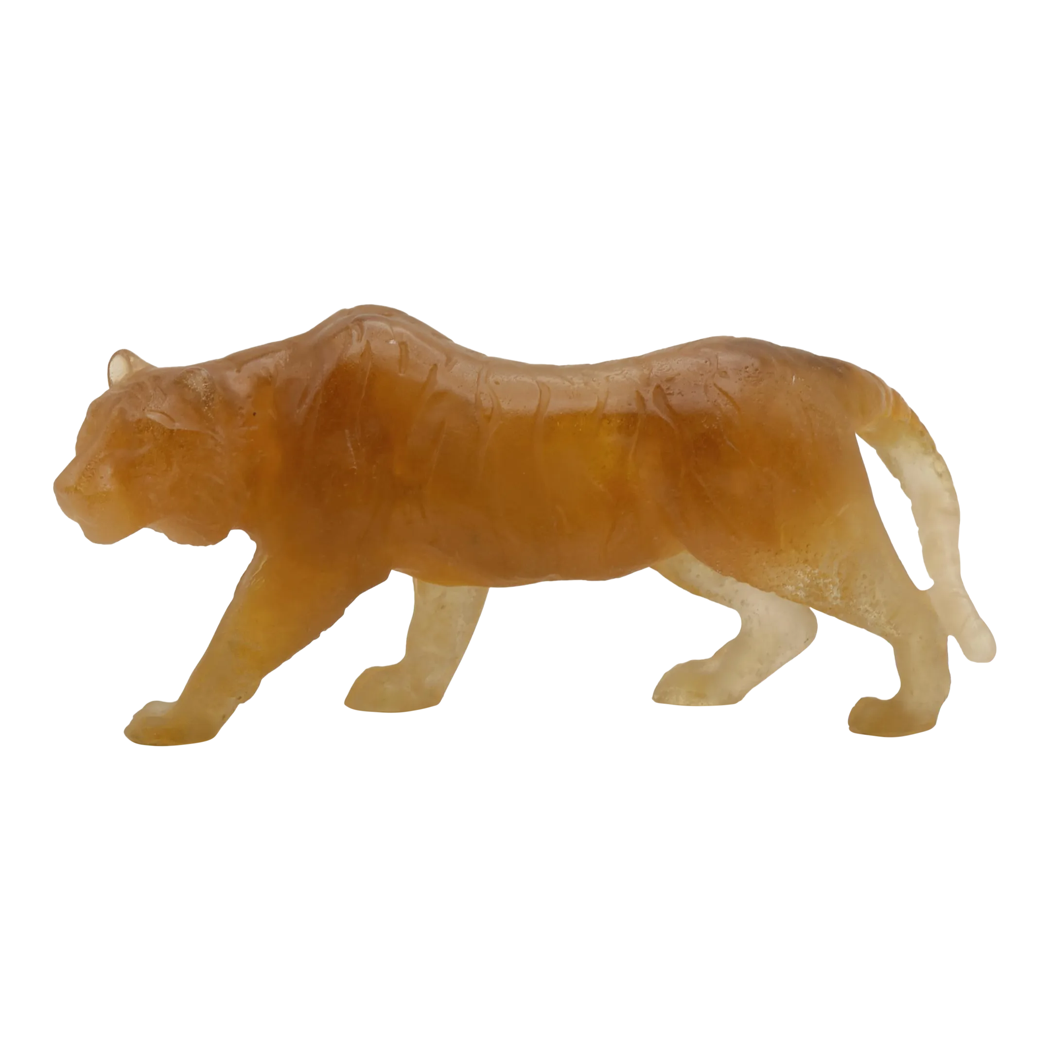 1990s Daum Limited Edition 16/100 Pâte De Verre Glass Tiger Figurine ...