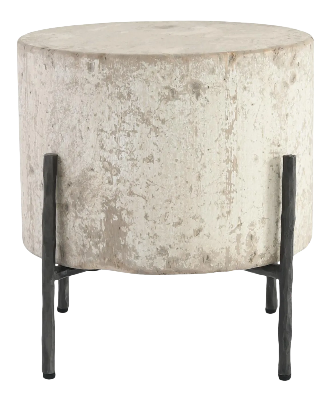 Tuscan Cream Round Side Table 15" | Chairish