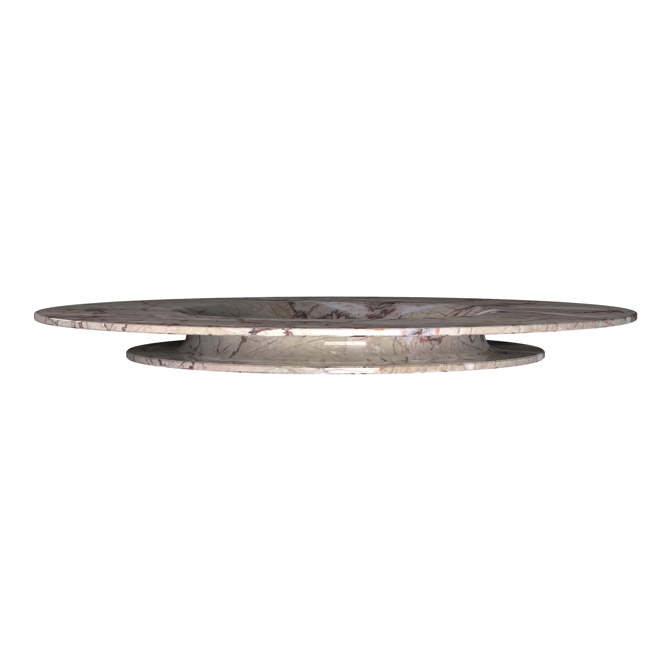 “Ahonora” Marble Platter in Gray and Purple Marble | Chairish