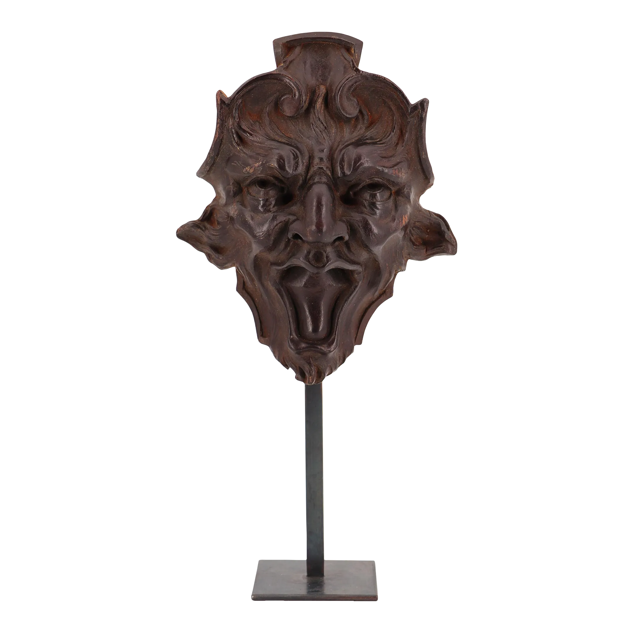 Baroque Demon Face, 18th Century, Portuguese | Chairish