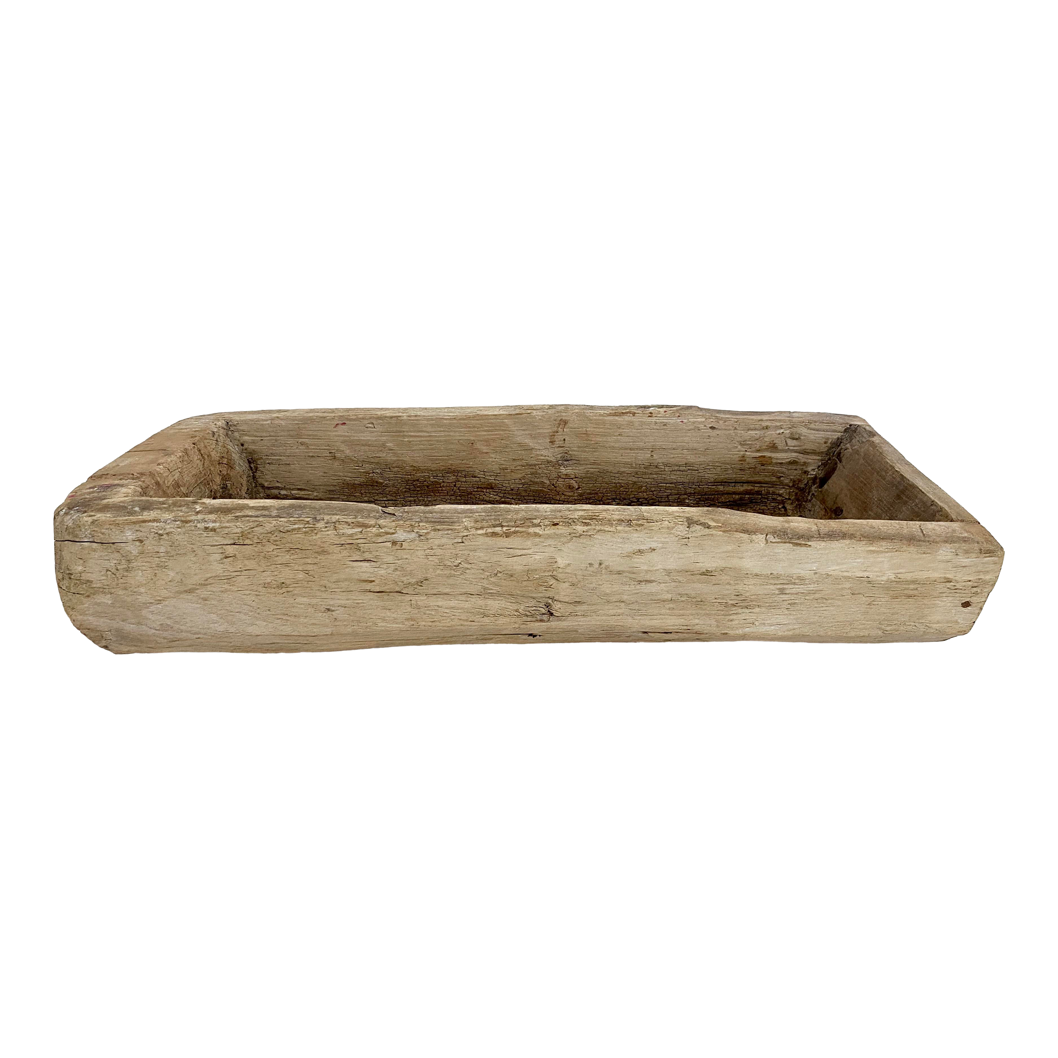 Rustic Solid Wood Long Tray Trough | Chairish