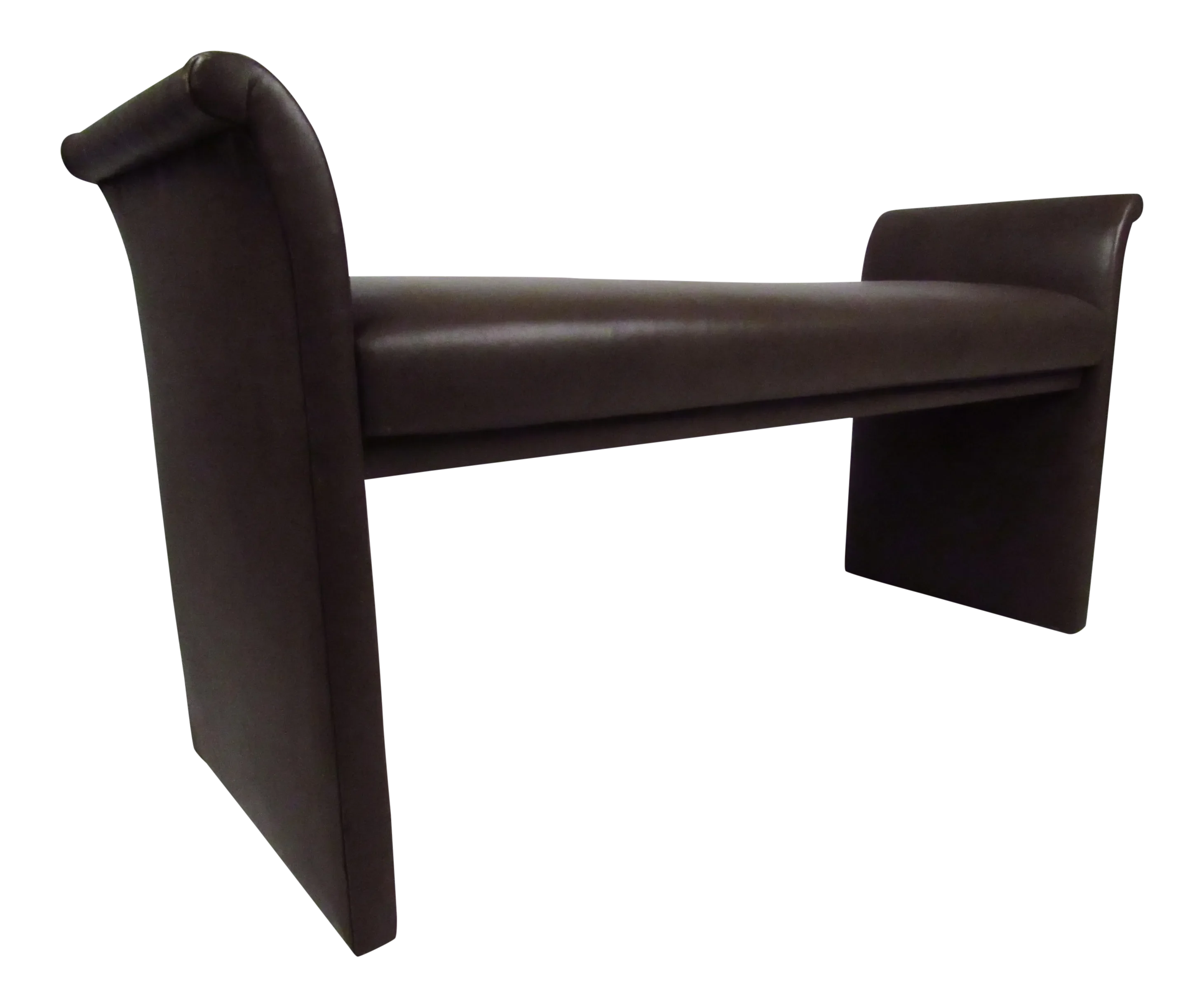 Vintage Modern Vinyl Window Bench | Chairish