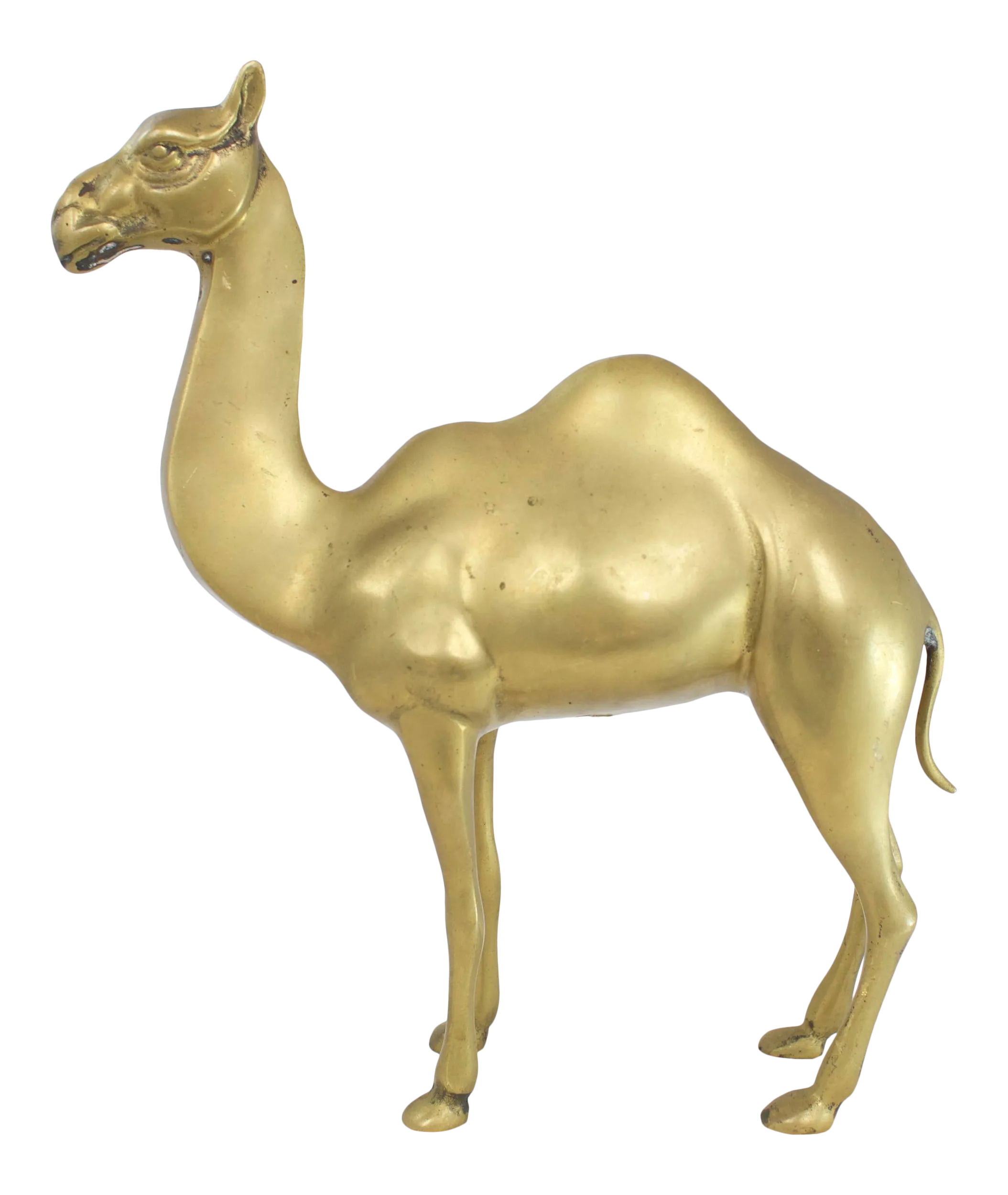 Mid-Century Large Brass Camel | Chairish