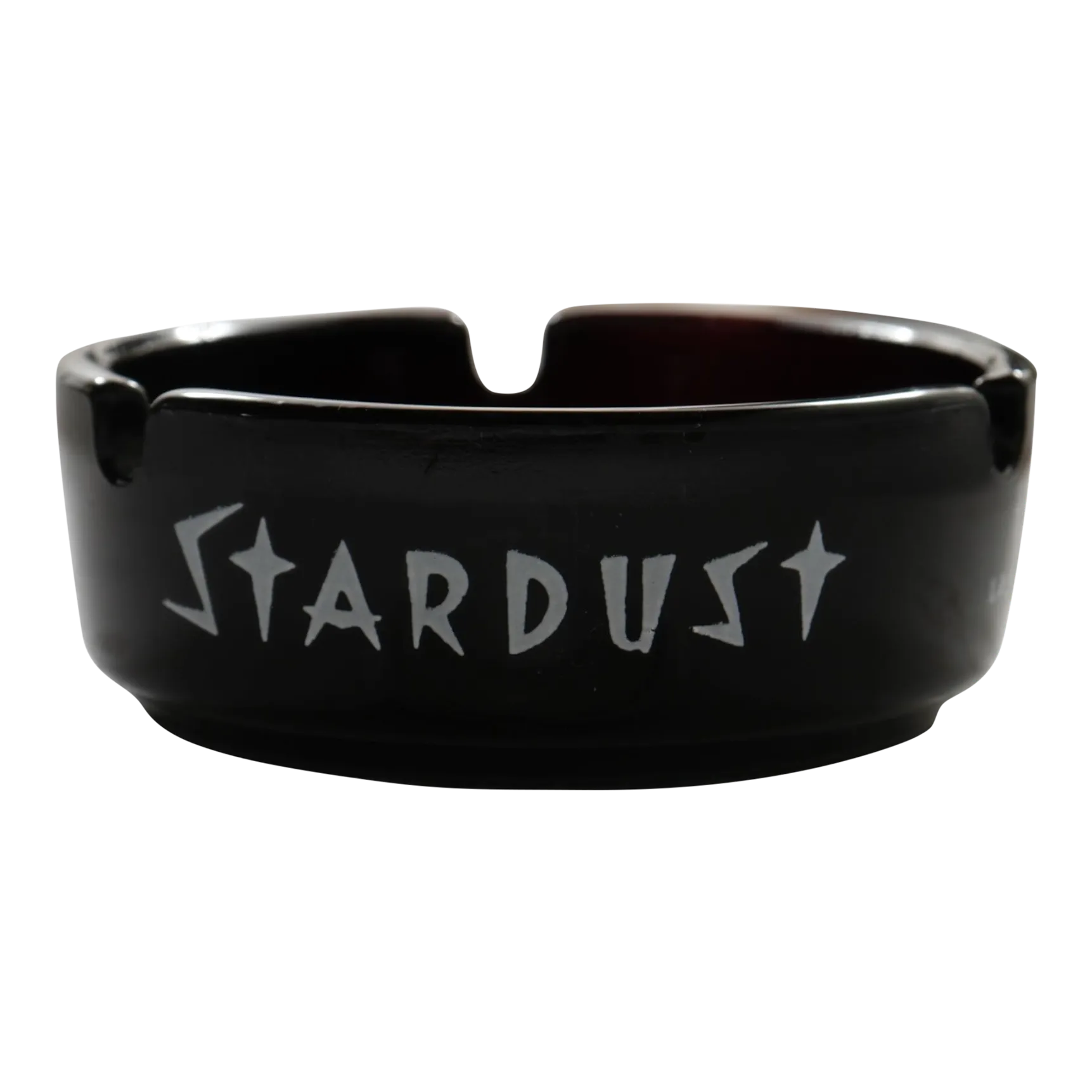 Stardust Las Vegas Black Glass Ashtray | Chairish