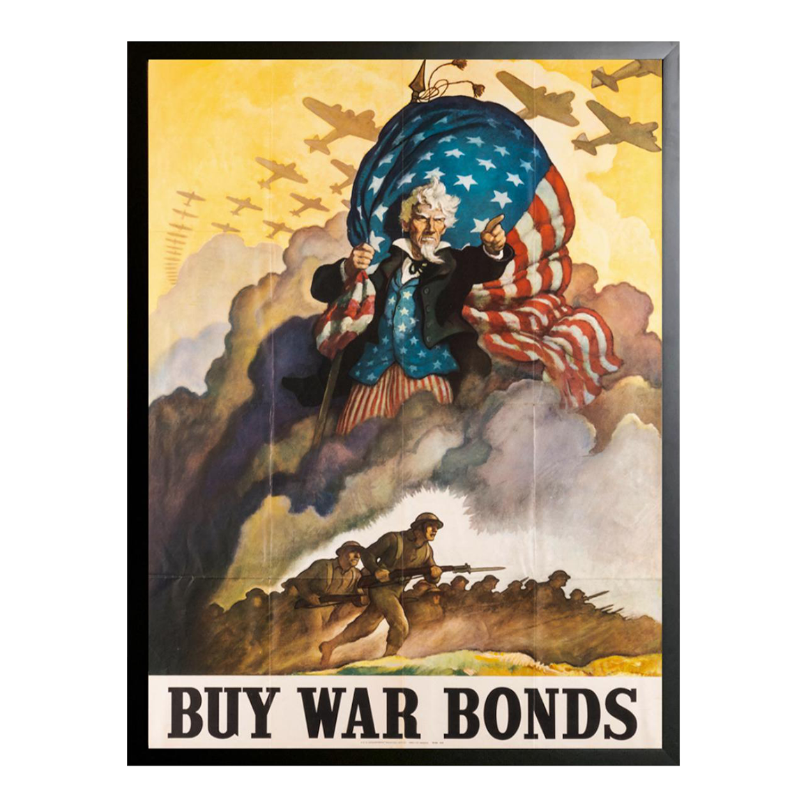 "Buy War Bonds" Vintage Wwii Poster by Newell Convers Wyeth, 1942 ...