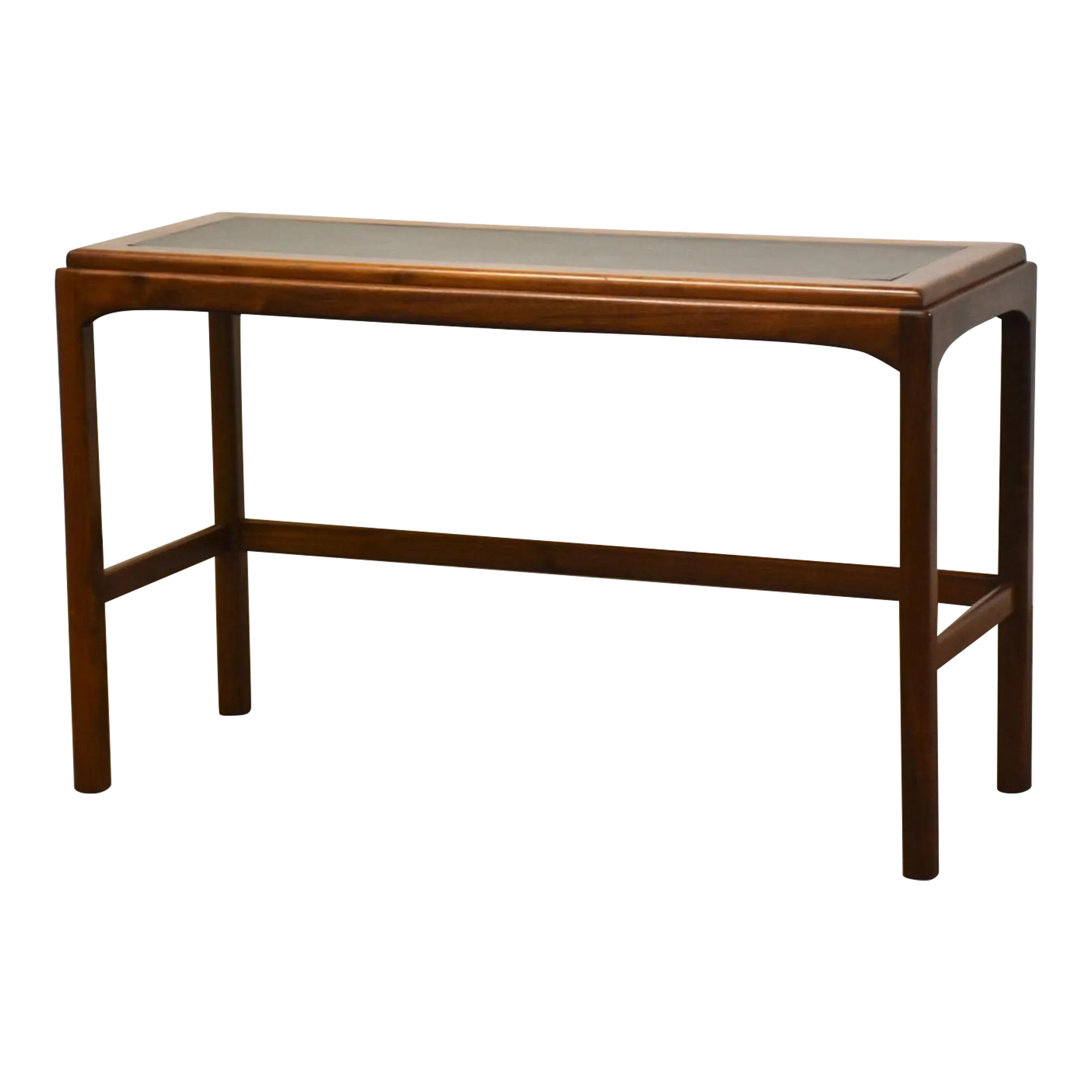 Mid Century Modern Walnut Sofa Entry Table | Chairish