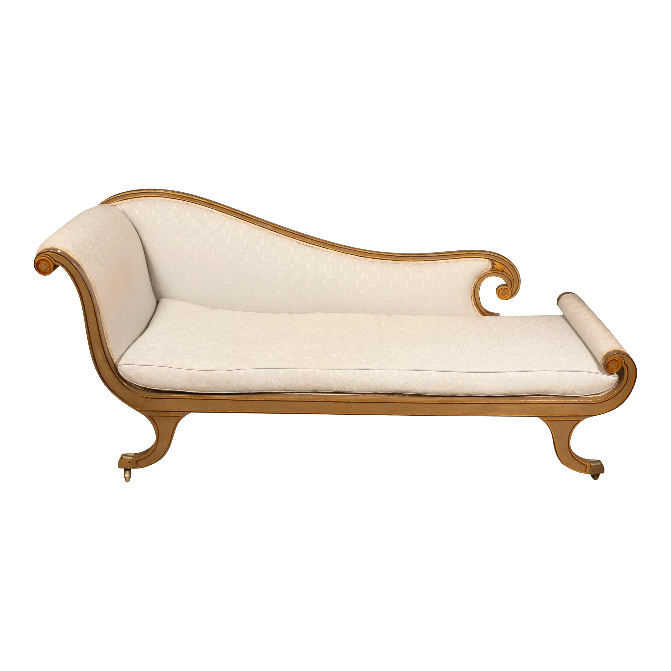 Regency Painted Recamier | Chairish