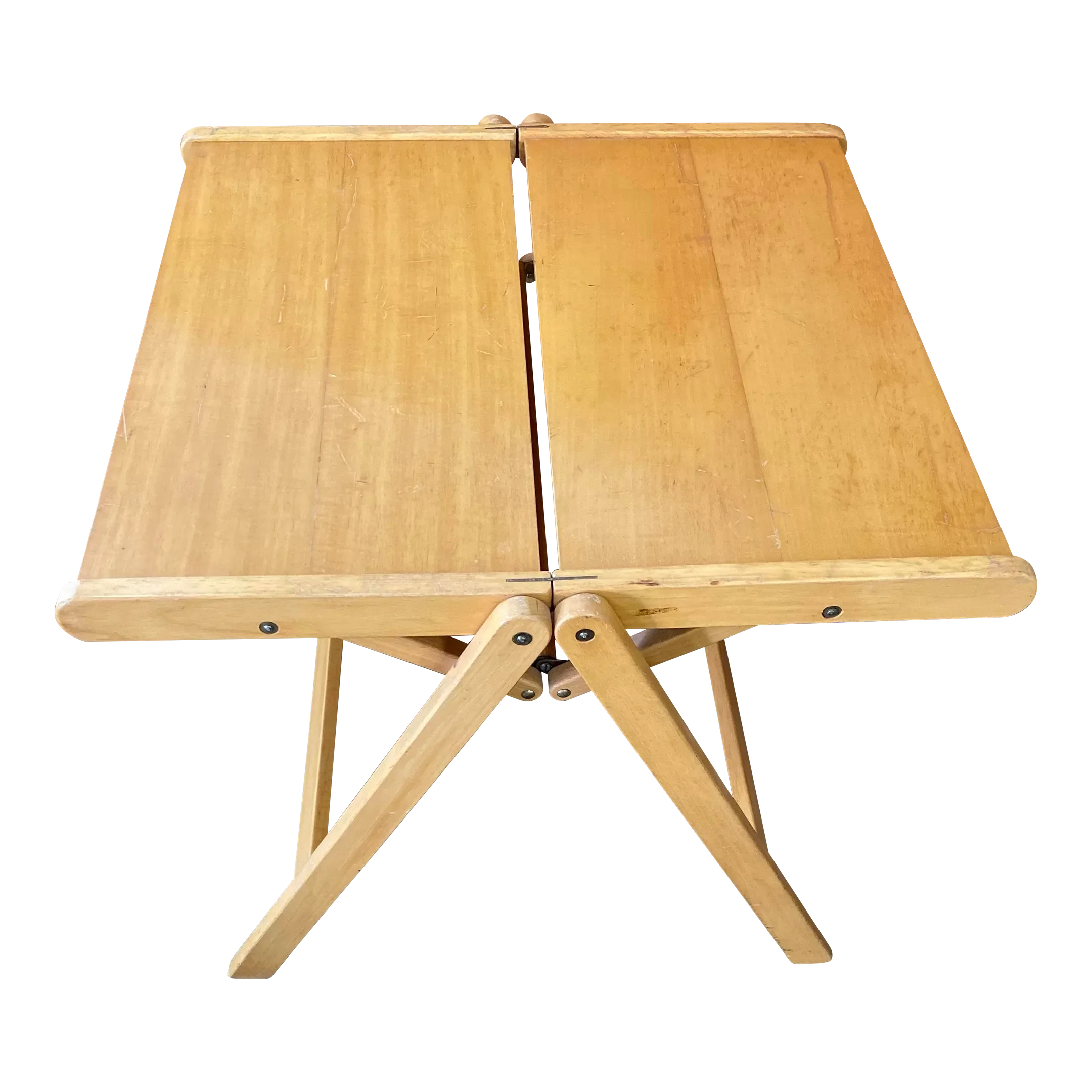 1970s Stol, Rex, Folding Table by Niko Kralj, Natural Oak and Beechwood ...