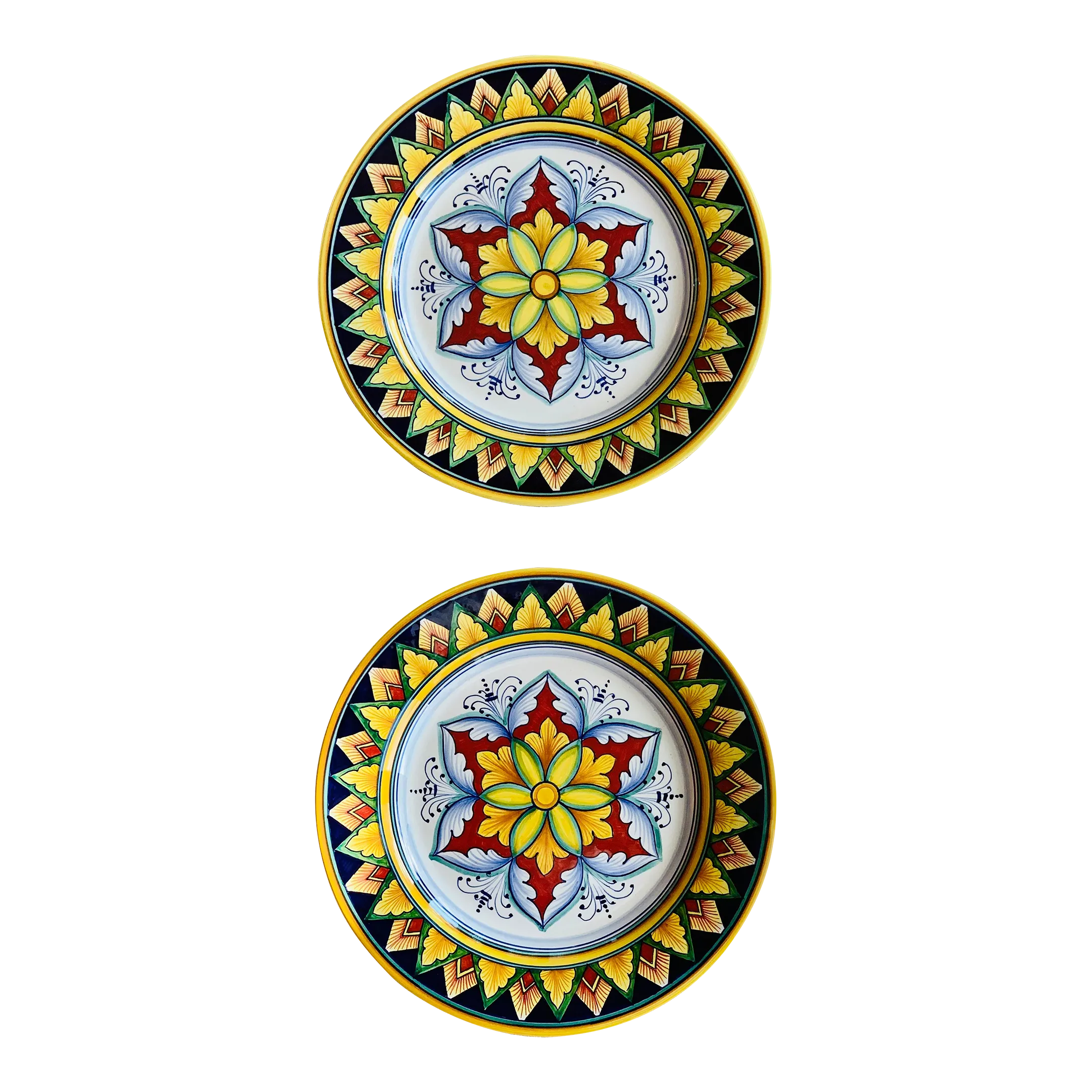 Vintage Italian ‘Gialletti Giulio’ Deruta Hand Painted Majolica Dinner ...