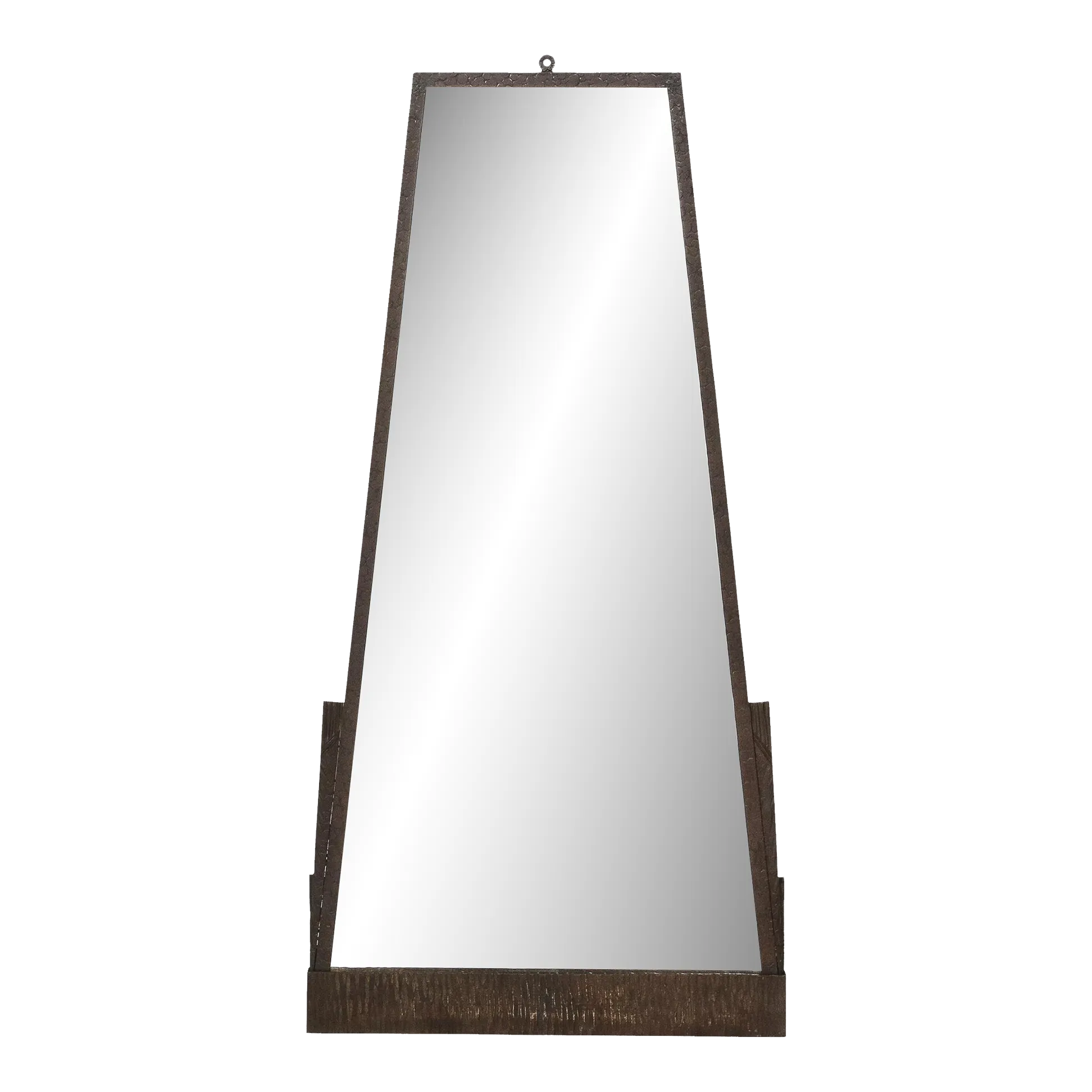 Art Deco Skyscraper Style Oil Rubbed Bronze Pyramidal Mirror W/ Beveled ...