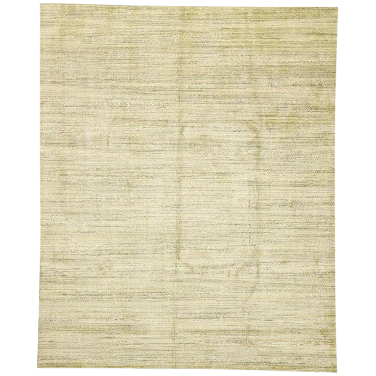 Earth-Tone Transitional Neutral Area Rug - 8′1″ × 9′10″ | Chairish