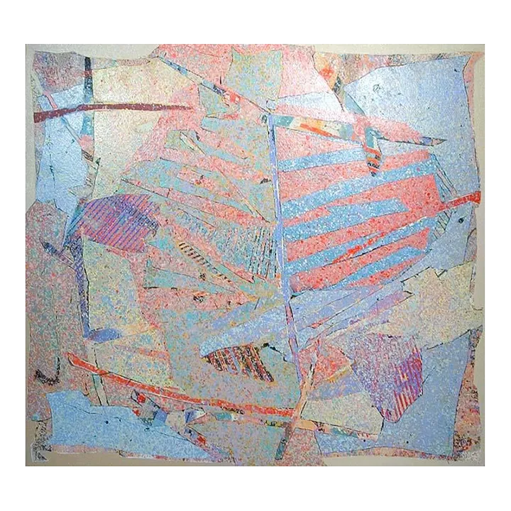 1980s Sally Anderson "Improvisation" Original Abstract Painting | Chairish