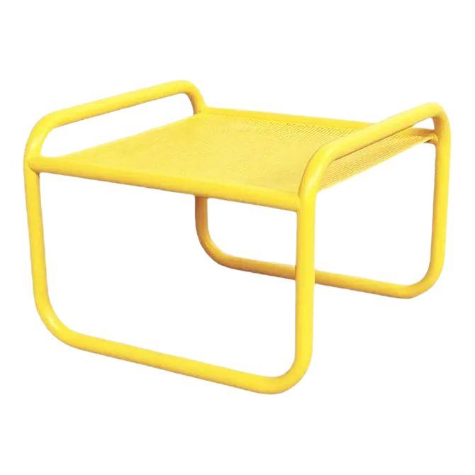 Mid-Century Italian Yellow Locus Solus Foot Stool by Gae Aulenti for ...