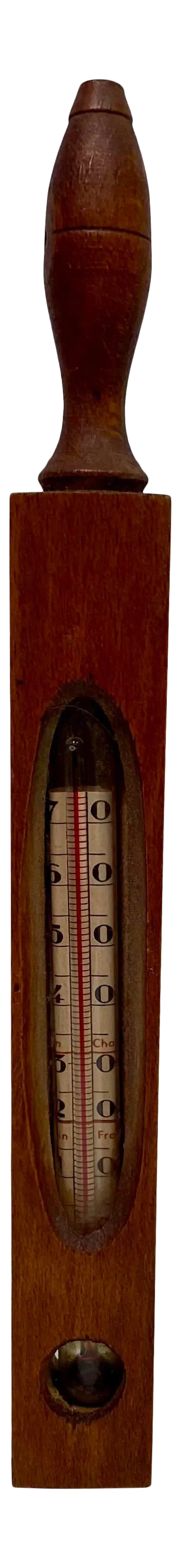 Antique Wooden Floating Bath/ Dairy Thermometer | Chairish