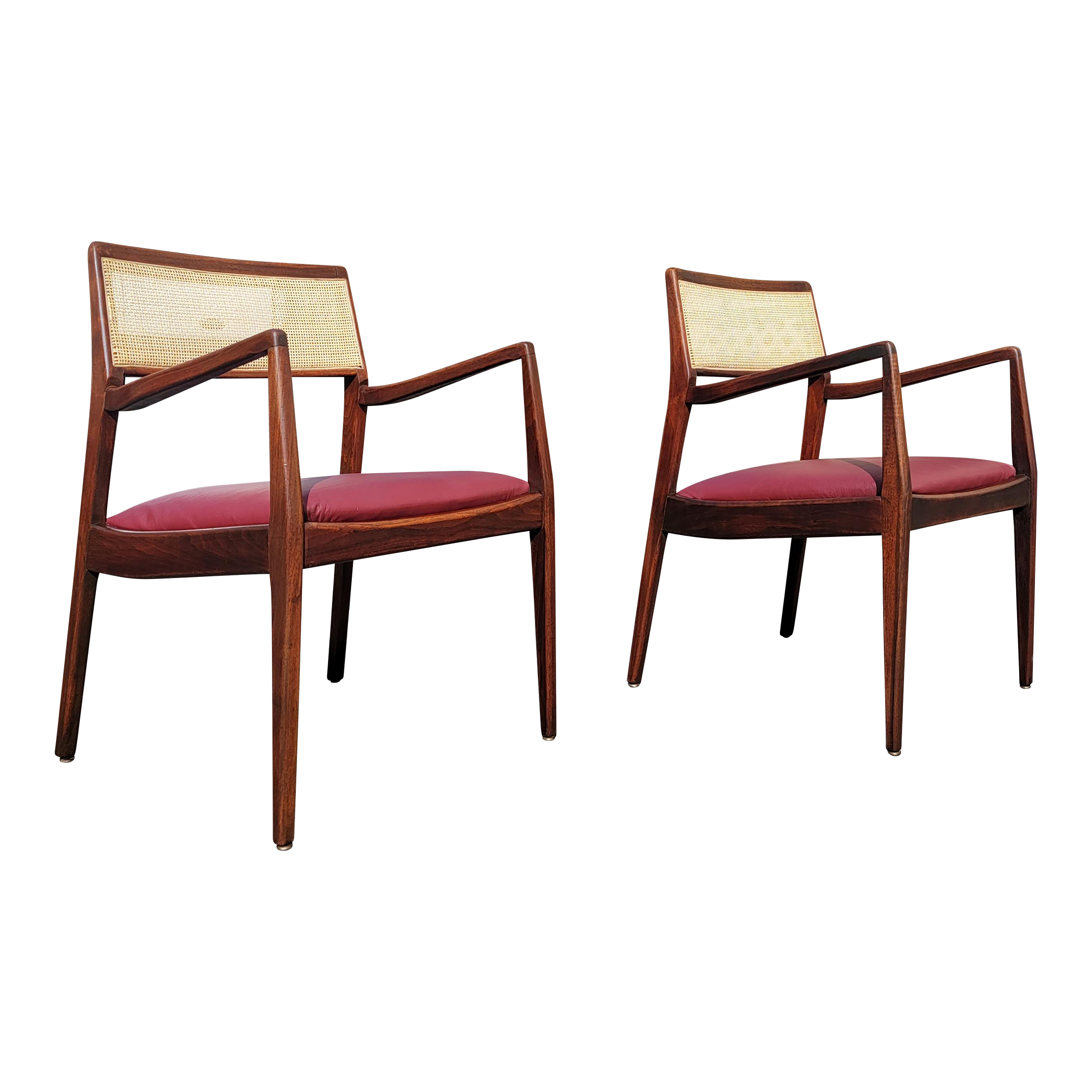A Pair of Mid-Century Modern Jens Risom C140 - Play Boy Armchairs ...