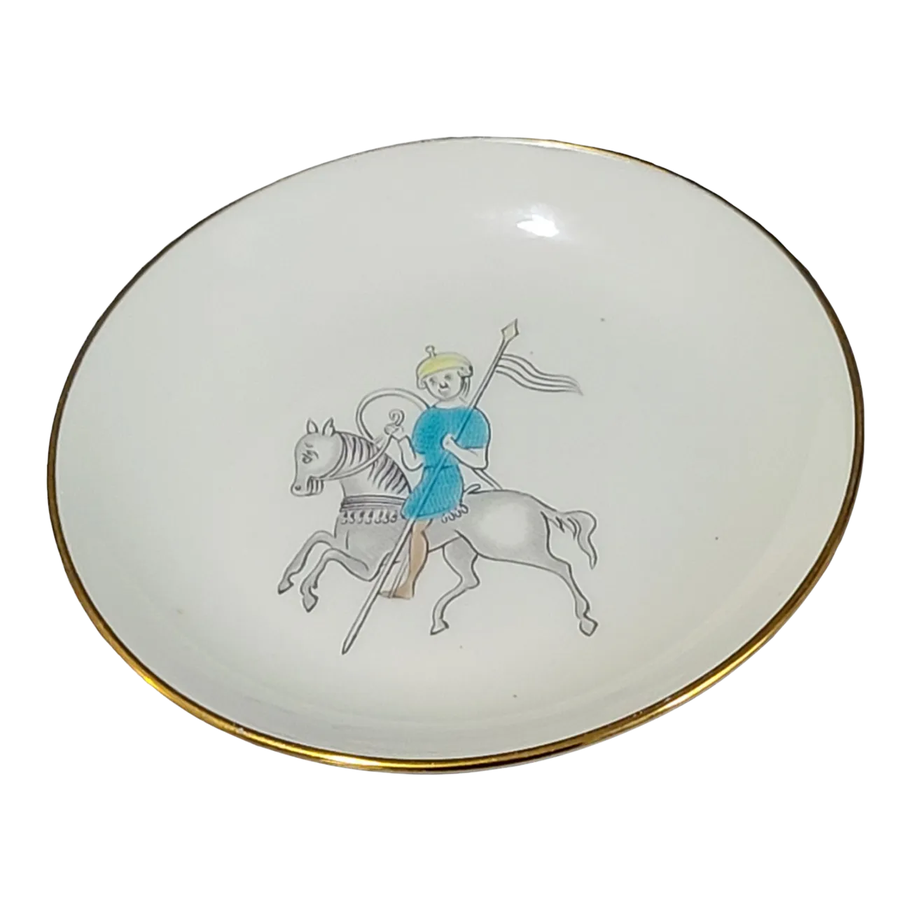 Vintage Minton Bone China Hand Painted Medieval Knight on a Horse ...