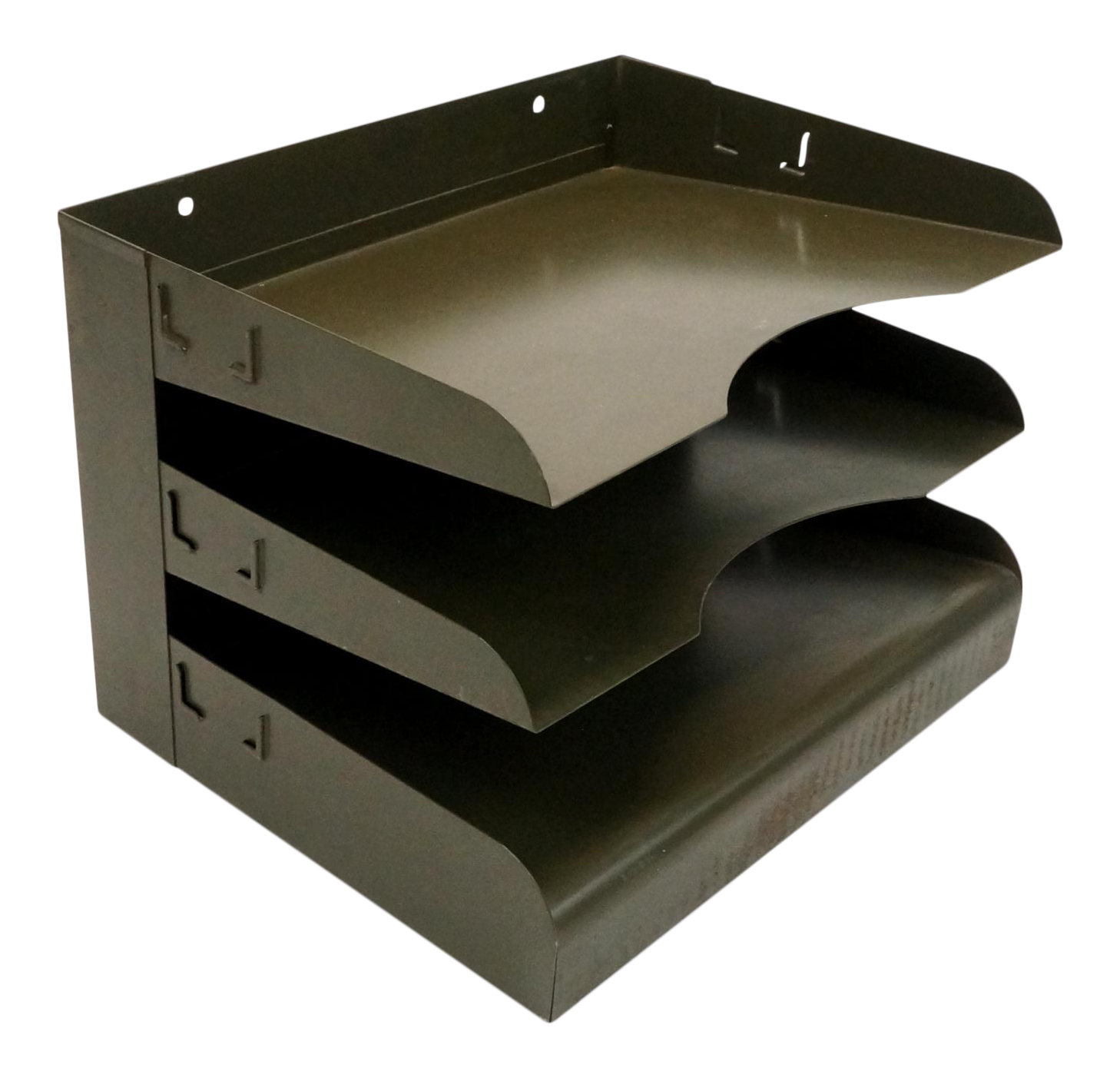 Industrial Three Tier Desk Organizer | Chairish