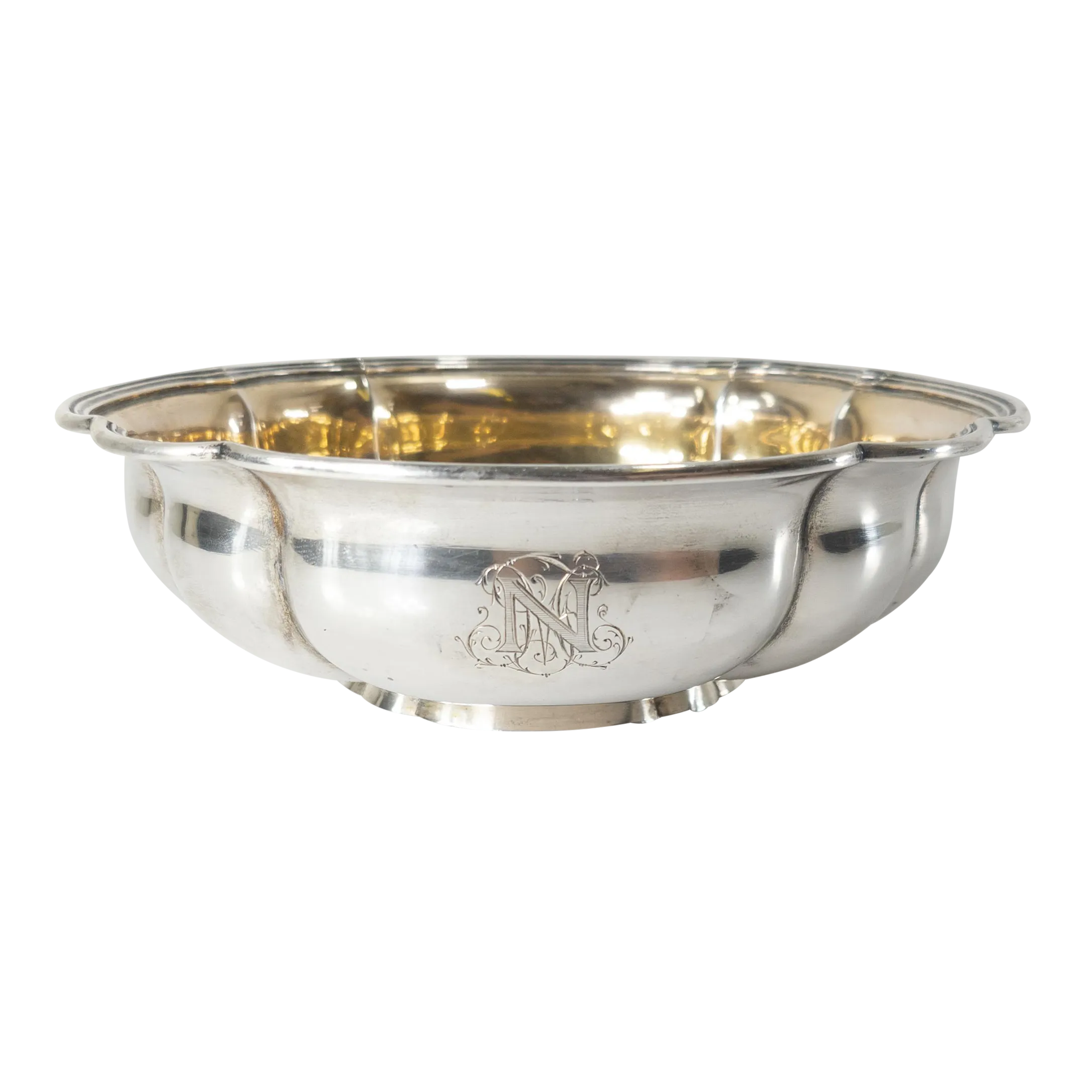 19th Century Russian Imperial 84 Silver Bowl With Monogram by Sazikov ...