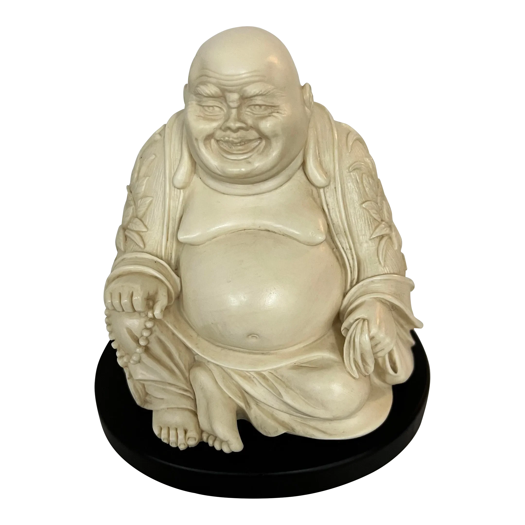 Italian Happy Buddha Figurine by A. Giannelli | Chairish
