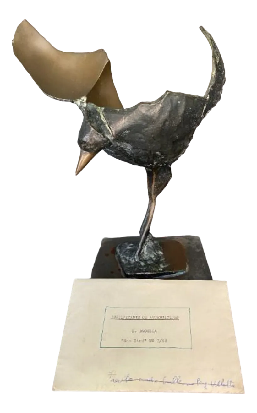 Enrique Broglia, Bird Sculpture, 1980s, Bronze | Chairish