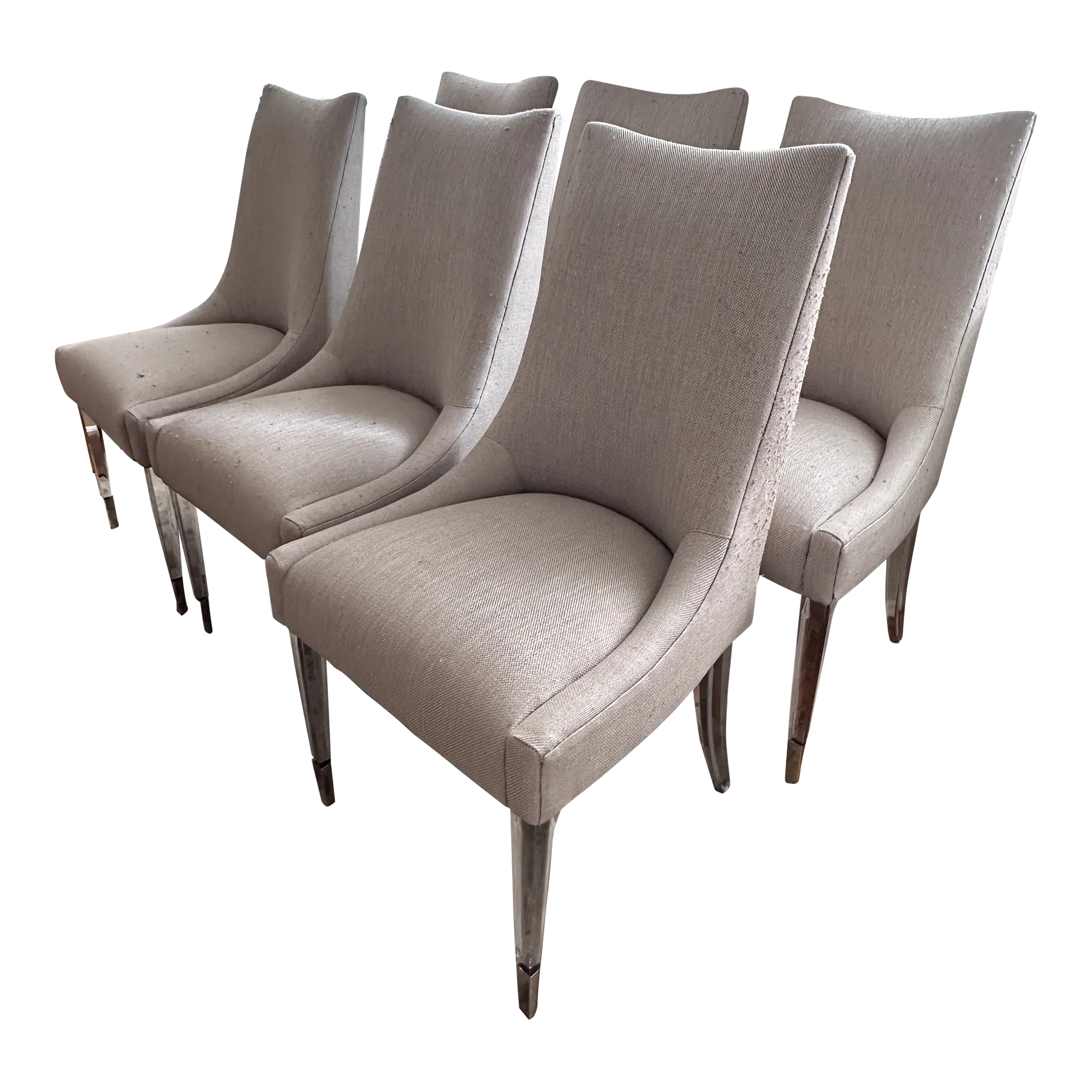 Set of 6 Caracole Floating Dining Chairs | Chairish