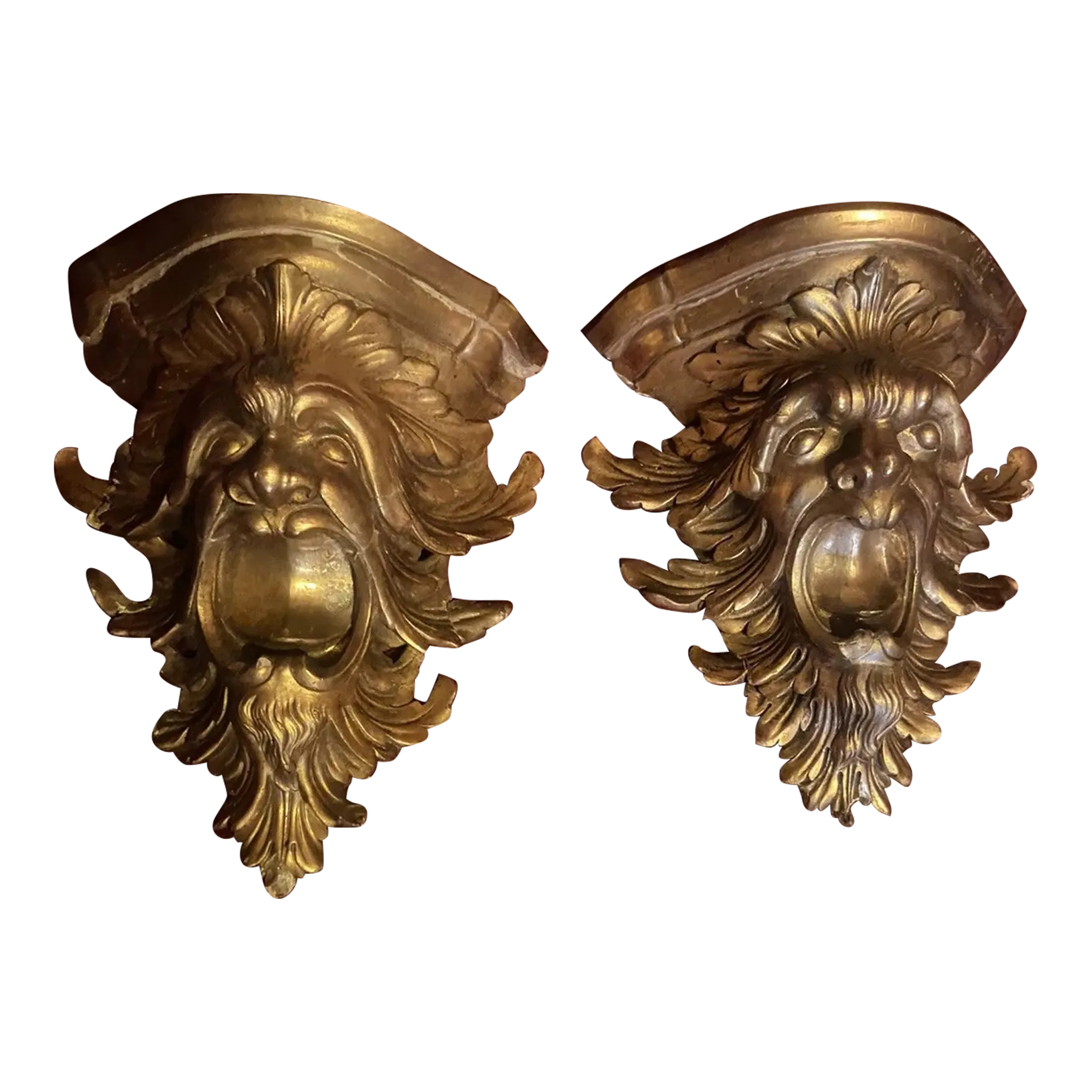 Important 18thc Italian Renaissance Giltwood & Gesso Masterpiece Signed ...
