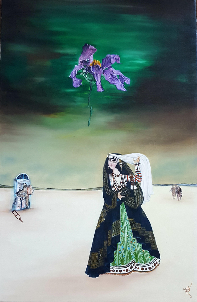 Aziz Anzabi, Already Seen, 2017, Oil on Canvas | Chairish