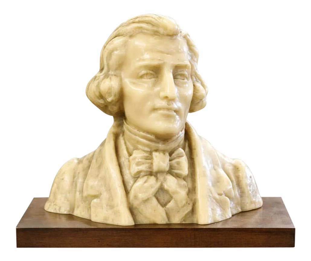 Fine Wax Bust of Franz Liszt by French Sculptor Paul Gaston Deprez ...