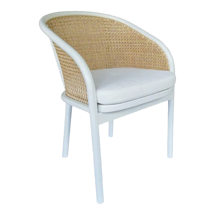 Camille Dining Chair White | Chairish